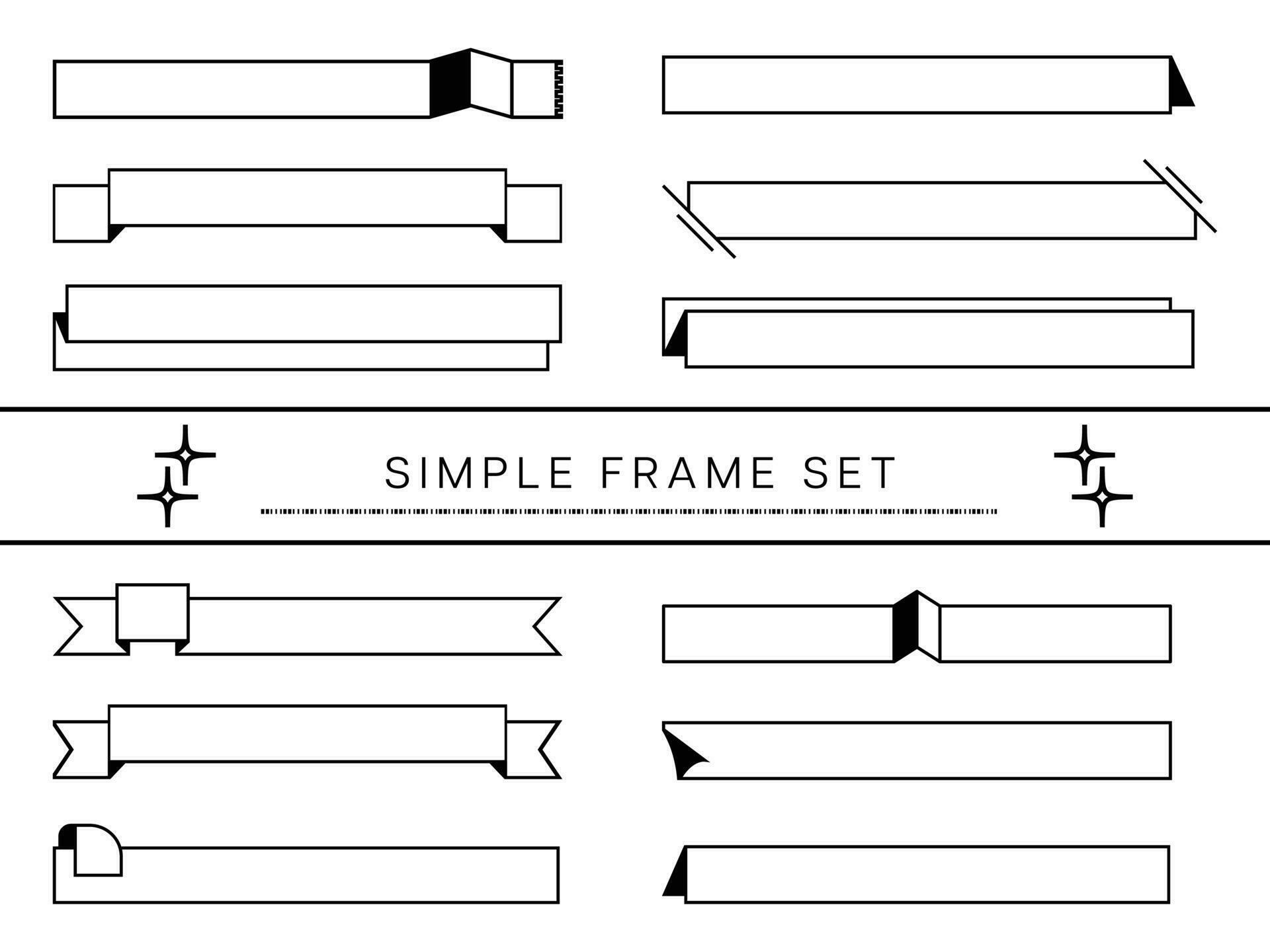 frame set simple speech bubble, frame decoration heading title 32311680 ...