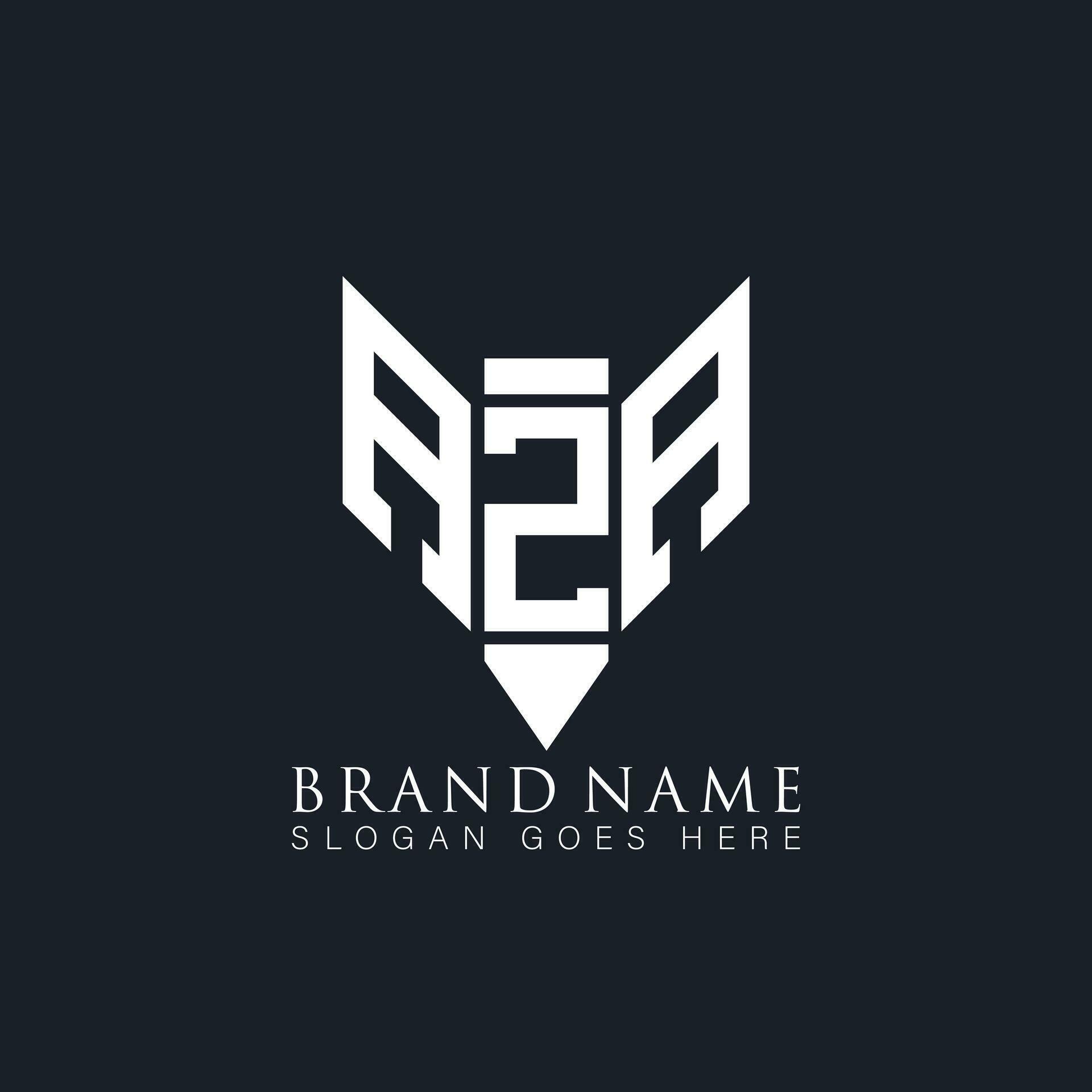 AZA letter logo. AZA creative monogram initials letter logo concept. AZA Unique modern flat ...