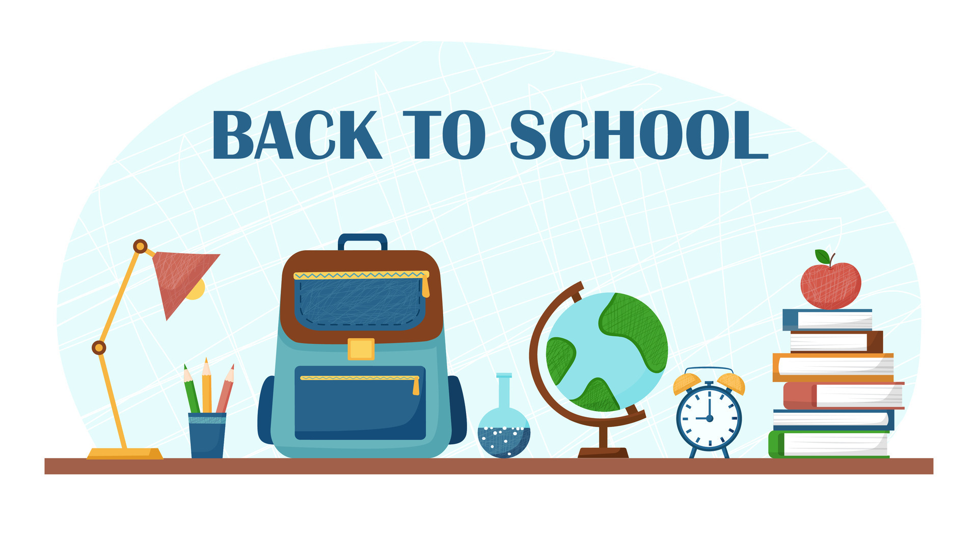 School objects background 32315033 Vector Art at Vecteezy