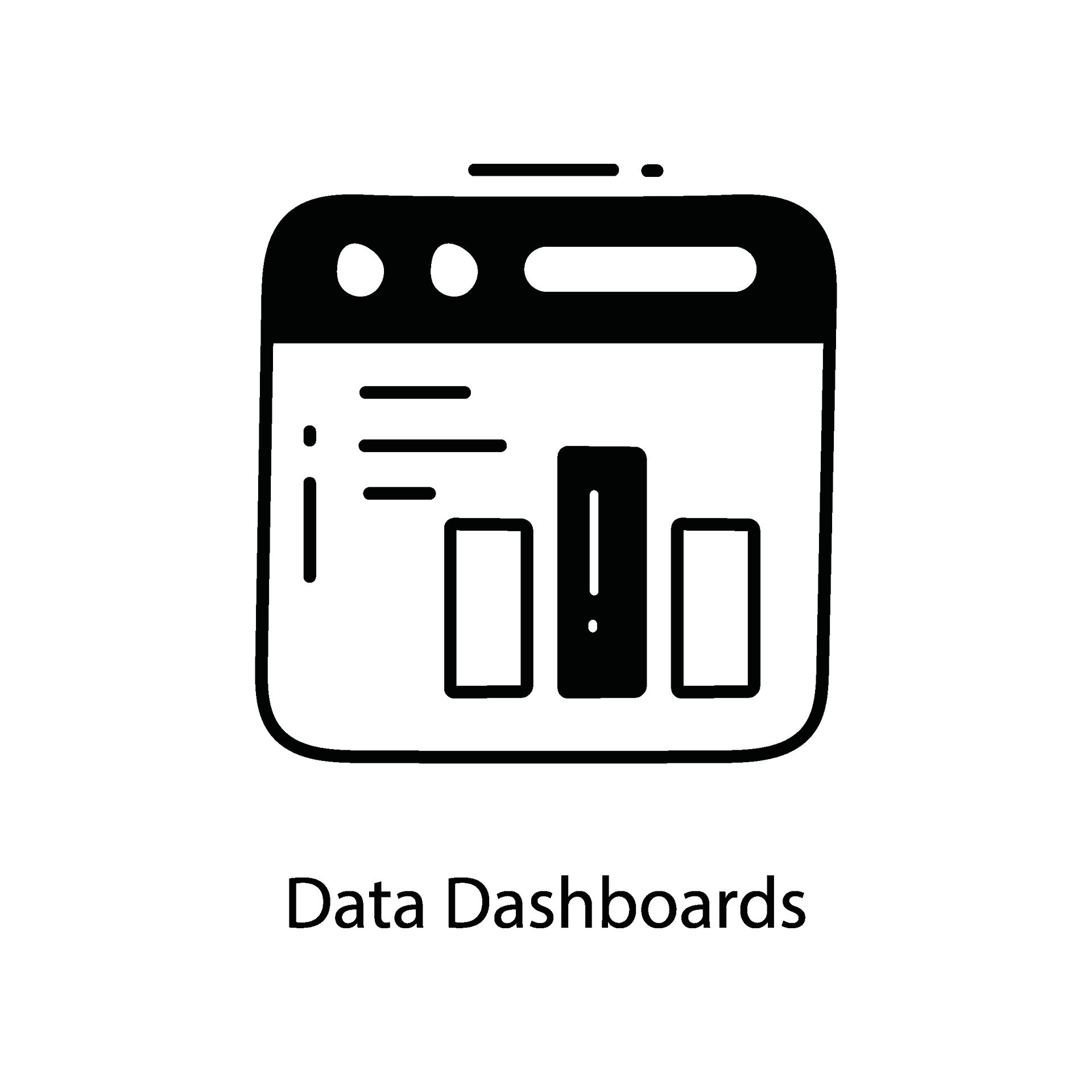 Data Dashboards Doodle Icon Design Illustration Networking Symbol On White Background Eps 10