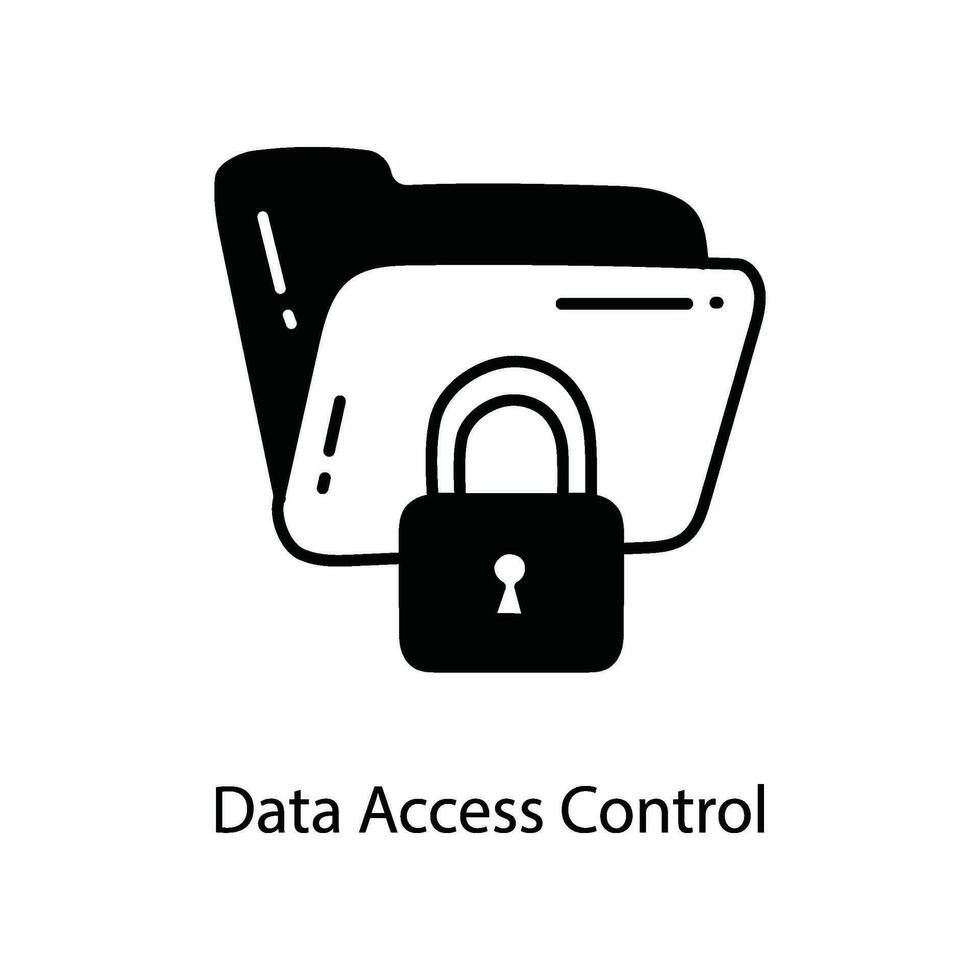 Data Access Control doodle Icon Design illustration. Networking Symbol ...