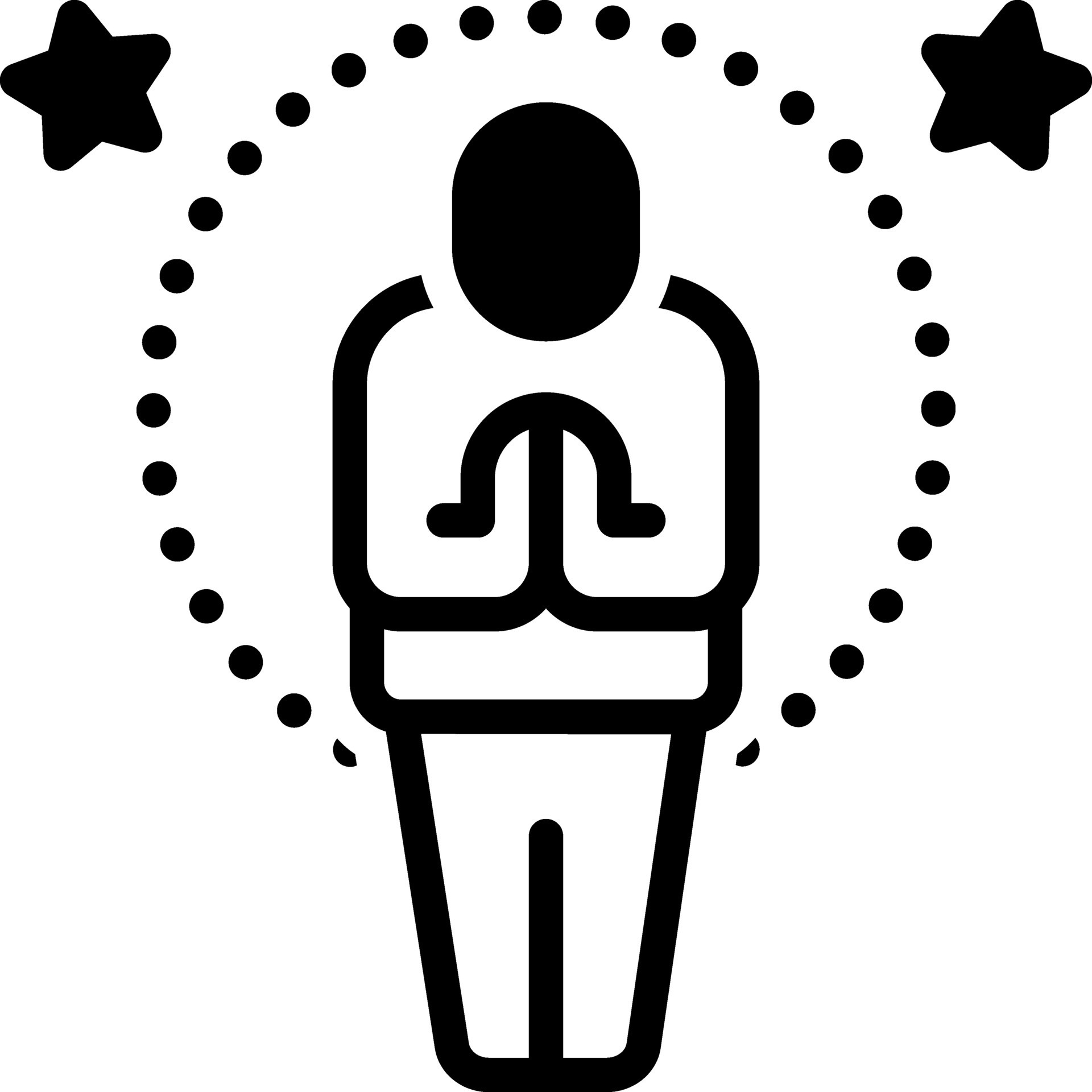 solid icon for pray 32317830 Vector Art at Vecteezy