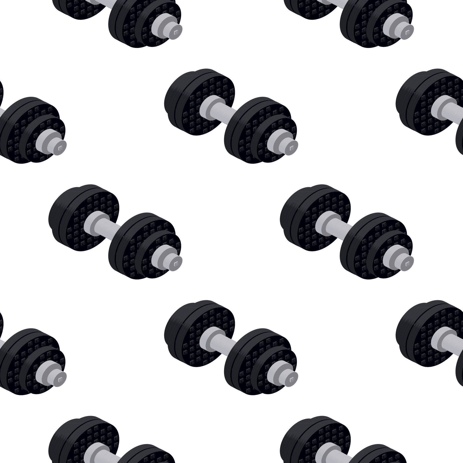Isometric pattern of dumbbells. Vector 32321840 Vector Art at Vecteezy