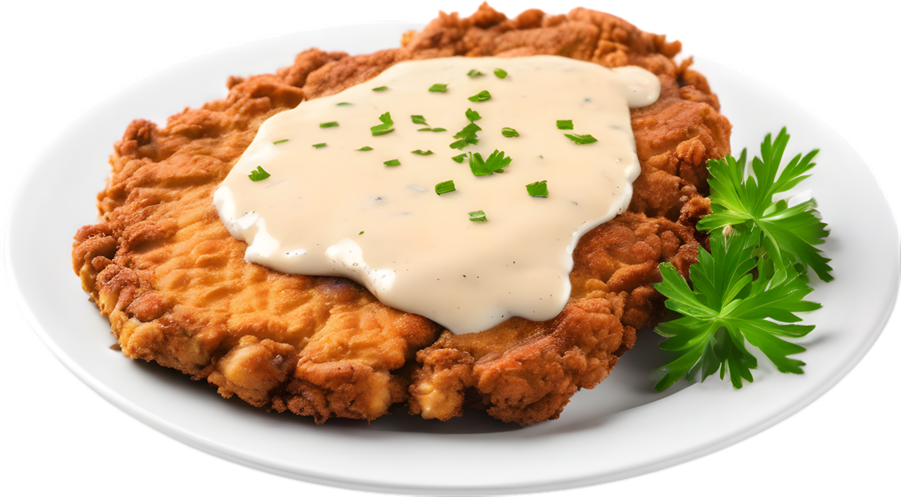 Image Of Delicious Looking Chicken Fried Steak Ai Generated 32322031 Png