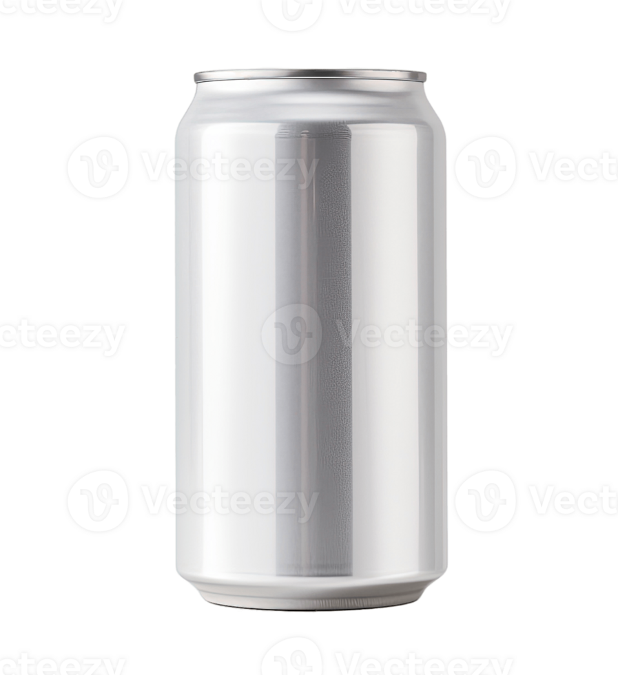 330 ml aluminum drink can isolated on transparent background. PNG file, cut out. AI Generated ...