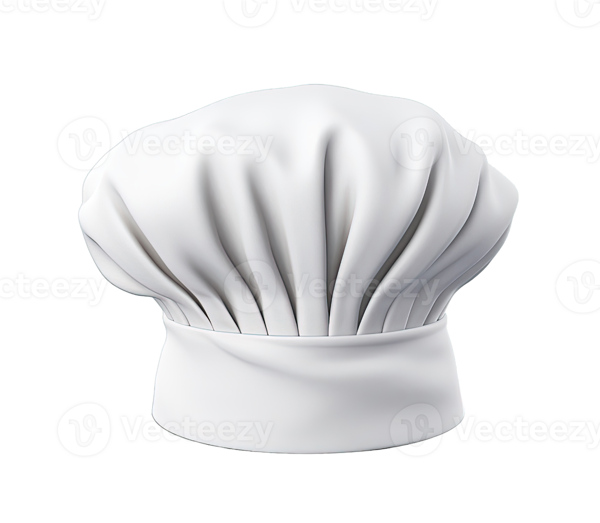 White chef hat isolated on transparent background. PNG file, cut out ...
