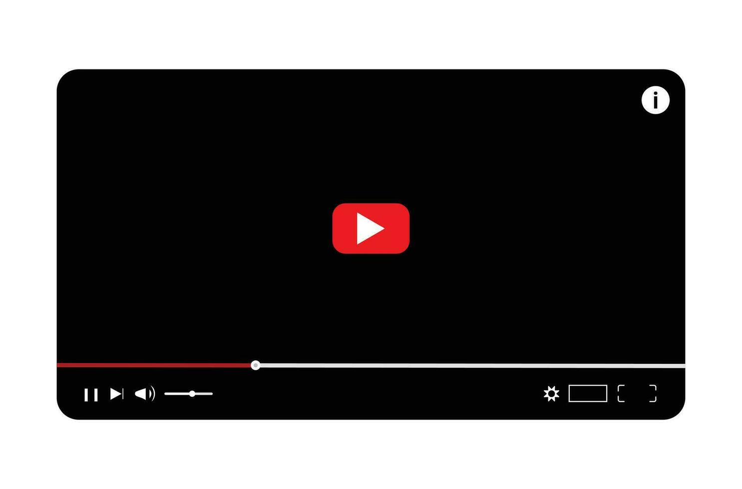 Youtube Video Player Vector Art Icons and Graphics for Free Download