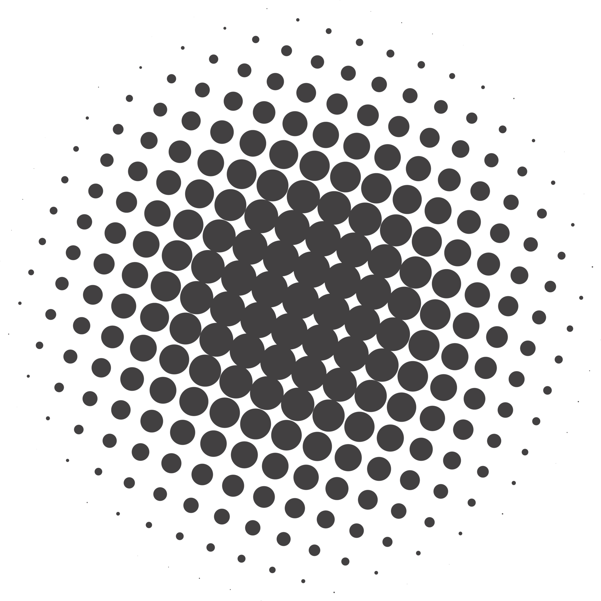 Circle Dots With Halftone Pattern Round Gradient Background Elements