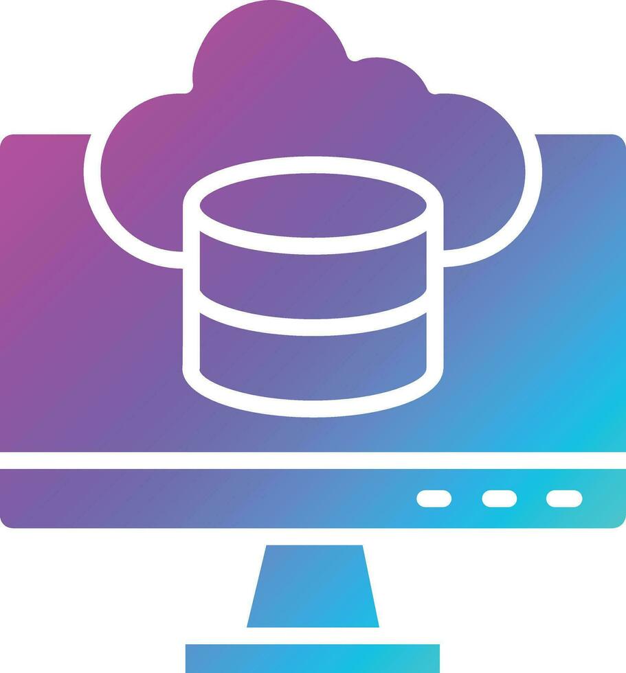 Cloud database Vector Icon Design Illustration 32355192 Vector Art at ...
