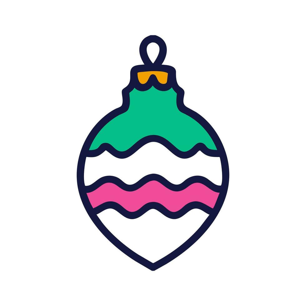 Vector Christmas decoration. Vintage Christmas decorative icons ...