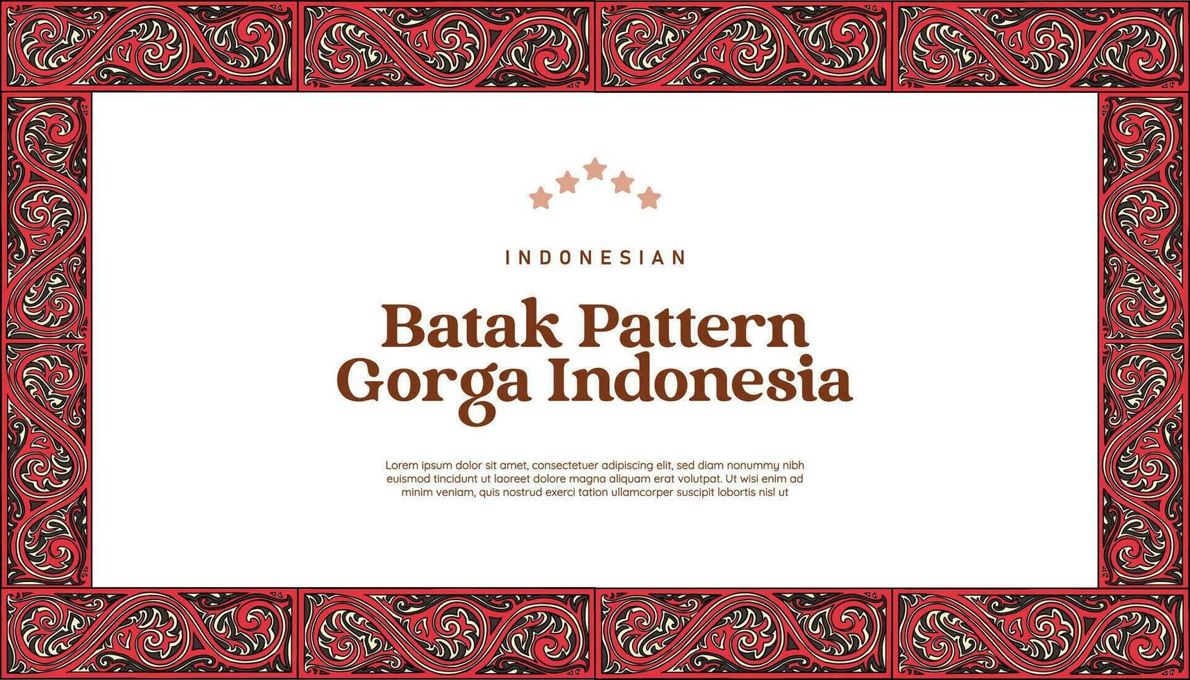 Indonesia Pattern Gorga Batak illustration design 32401595 Vector Art at Vecteezy