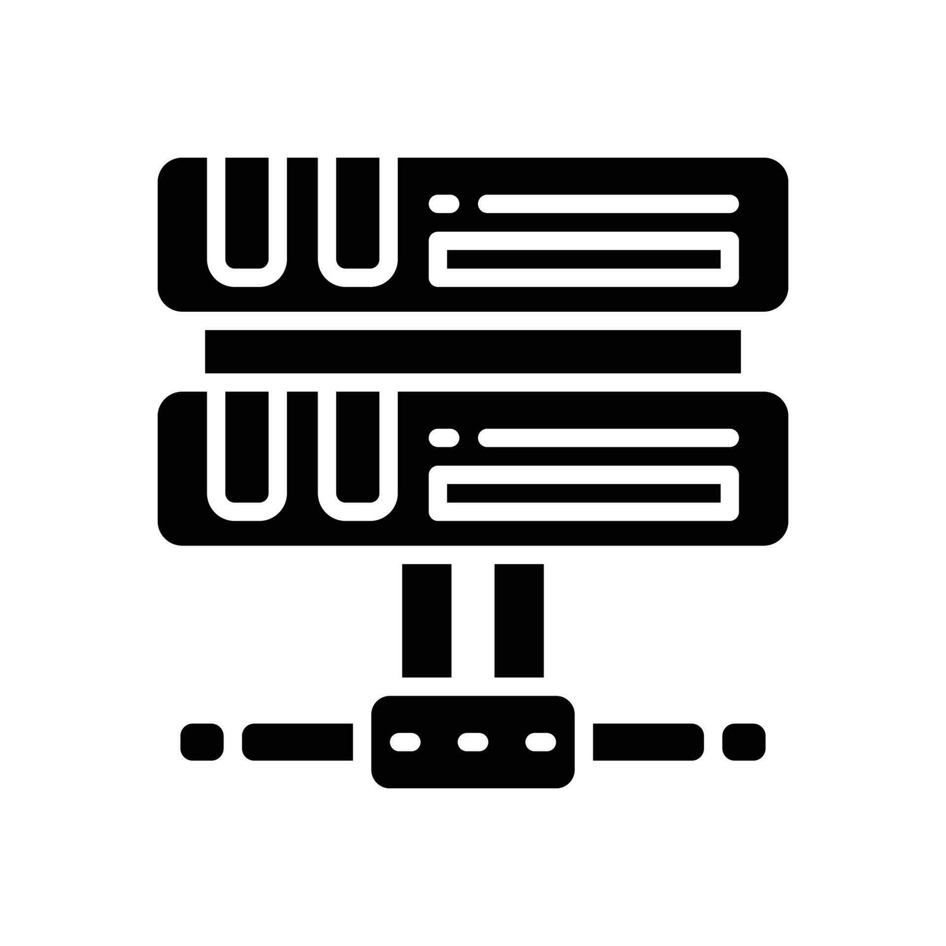 server glyph icon. vector icon for your website, mobile, presentation ...