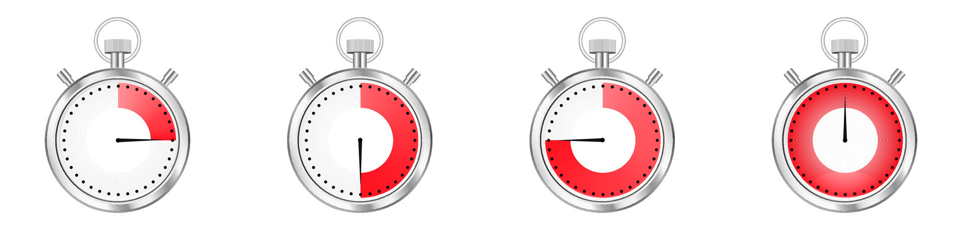 Stopwatch With Red Fill Bar Timer Chronometer With Accurate