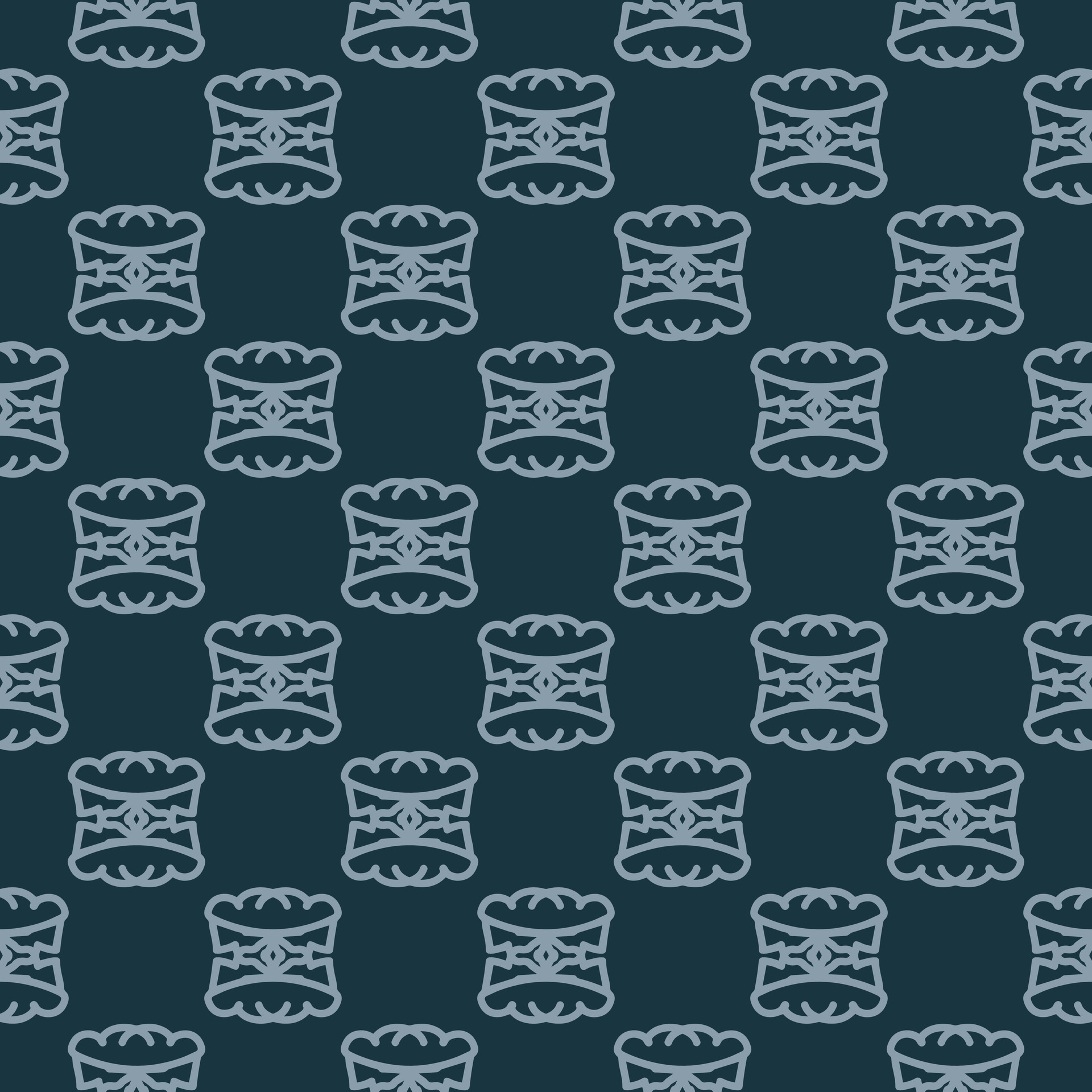 Ornament Pattern Design Template With Decorative Motif Background In