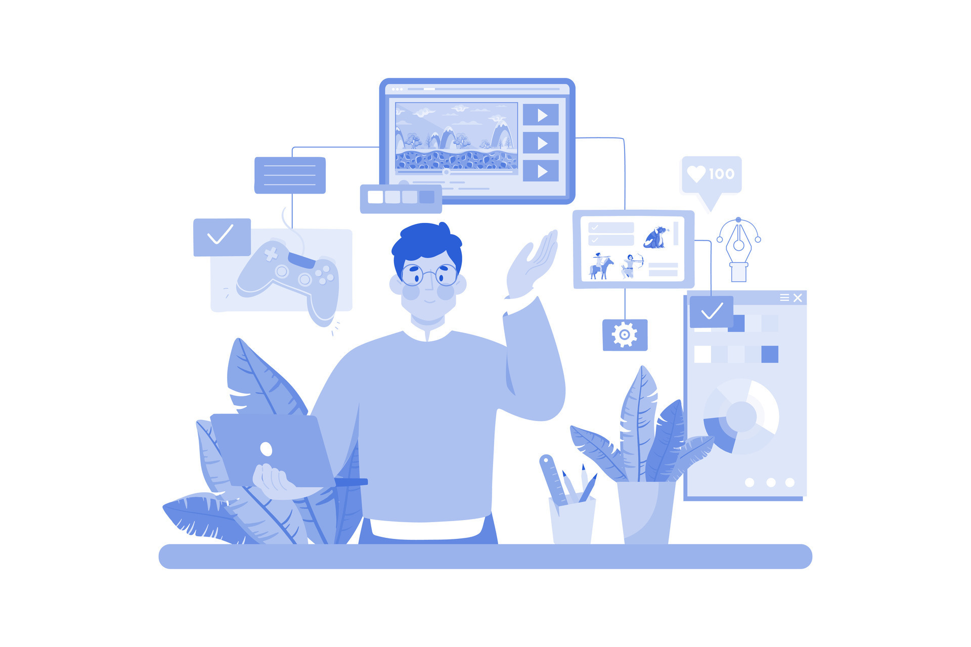 Video Game Designer coding interactive game environments 32405094 ...