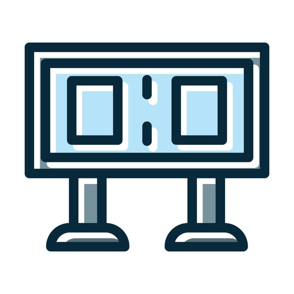 Scoreboard Vector Thick Line Filled Dark Colors Icons For Personal And ...
