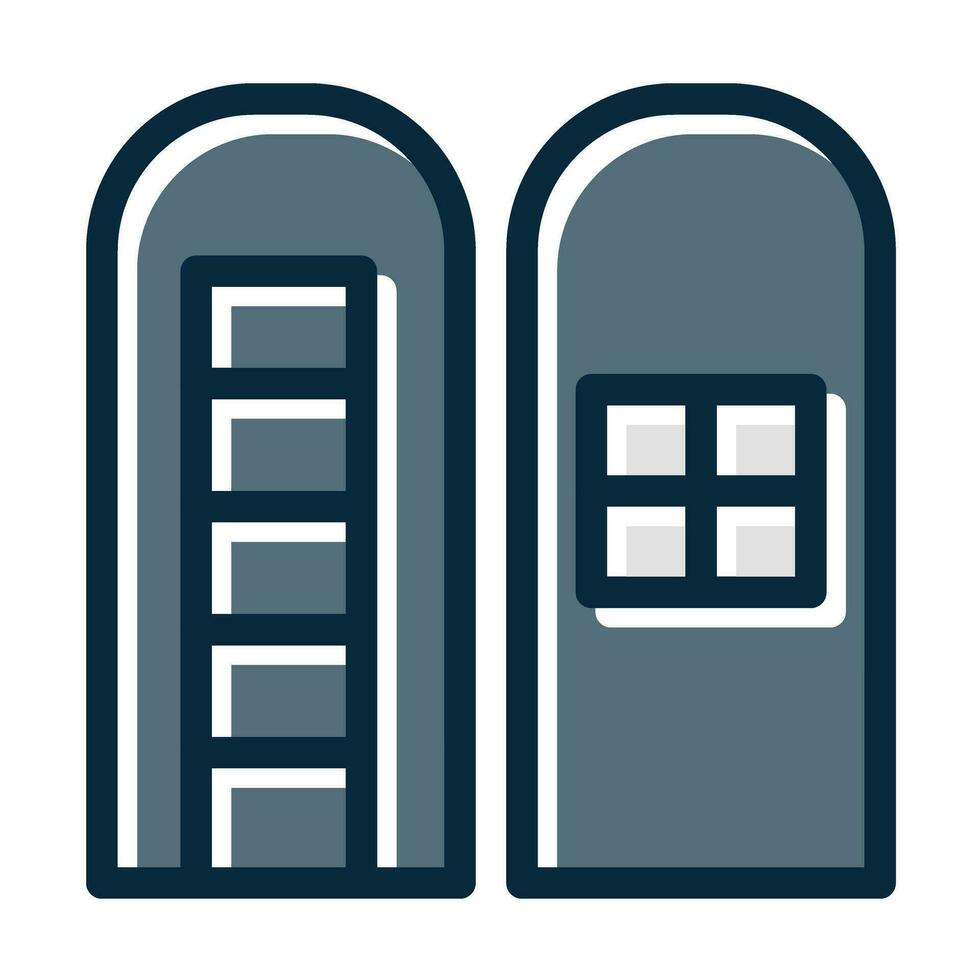 Silo Vector Thick Line Filled Dark Colors Icons For Personal And ...