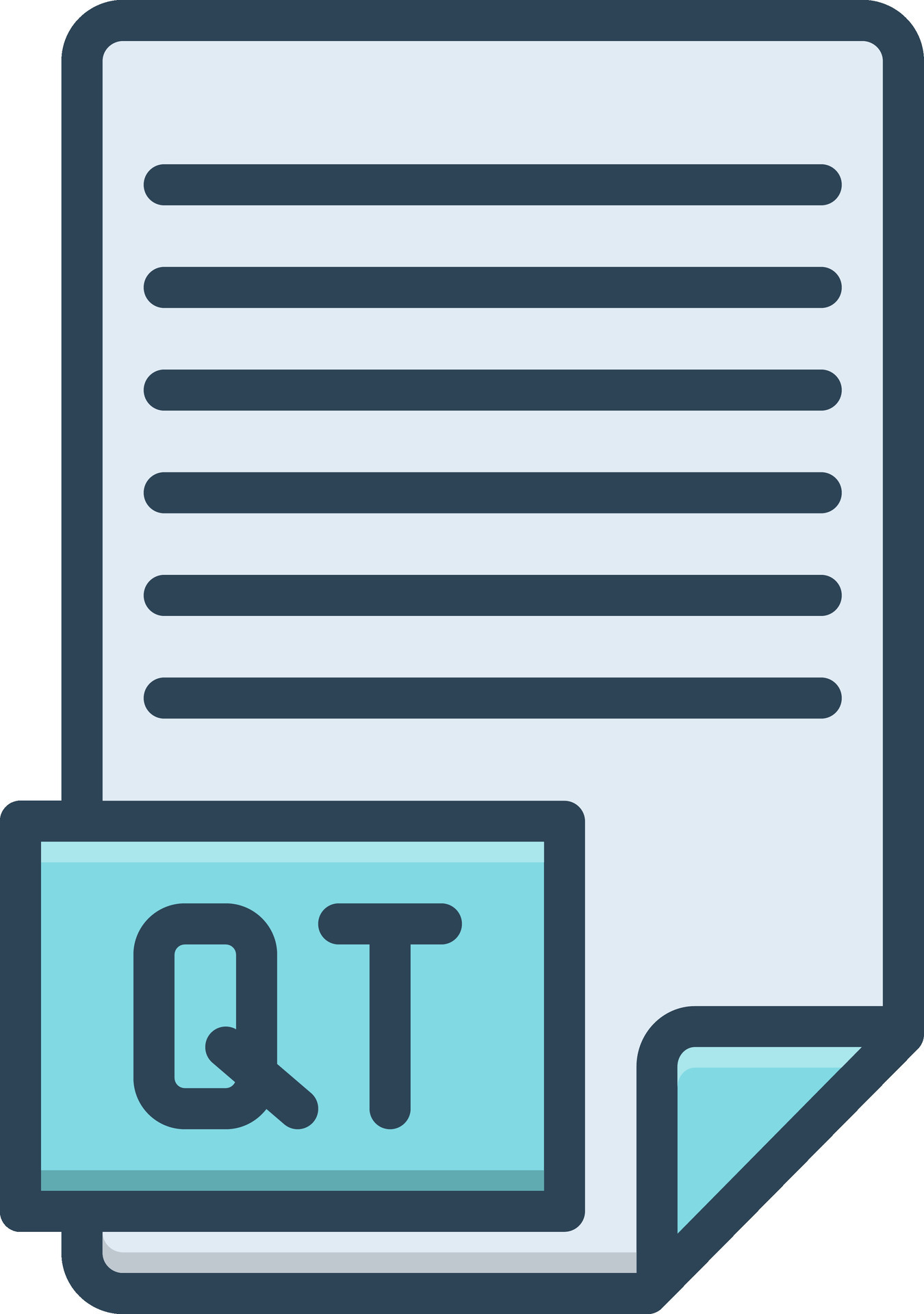 color icon for qt 32411224 Vector Art at Vecteezy