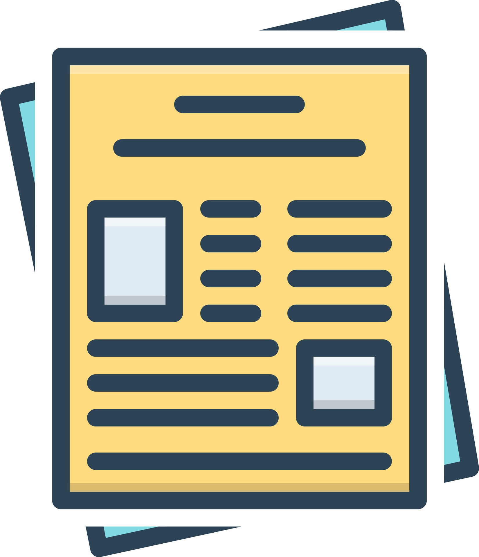 Color Icon For Newspapers 32411225 Vector Art At Vecteezy