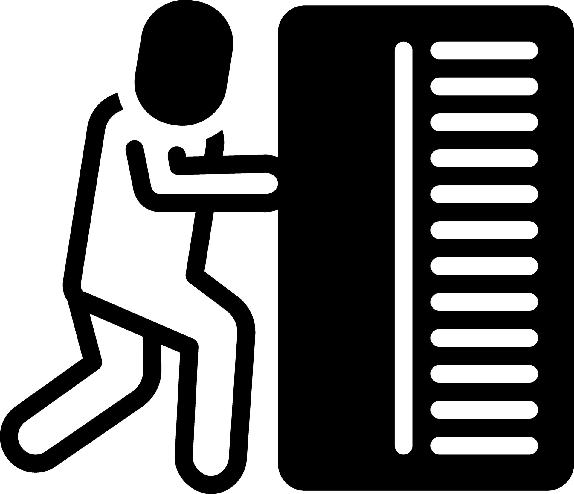 solid icon for pushing 32411334 Vector Art at Vecteezy