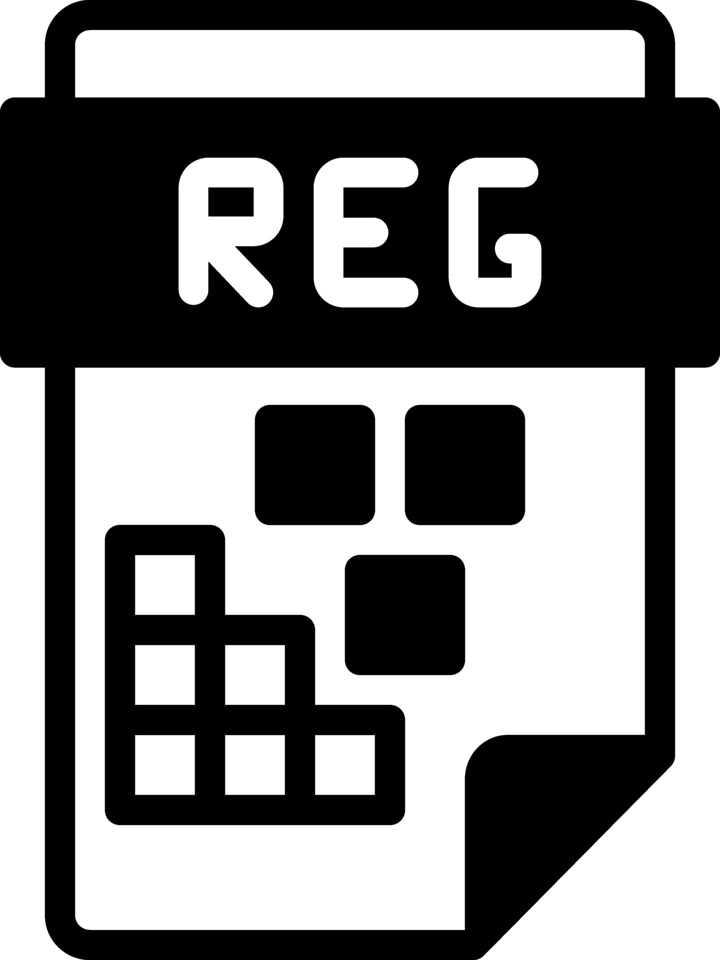 solid icon for reg 32411382 Vector Art at Vecteezy