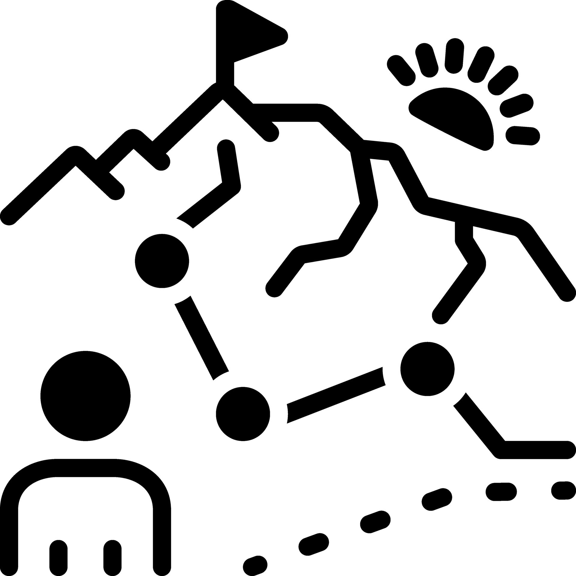 solid icon for difficulties 32411392 Vector Art at Vecteezy