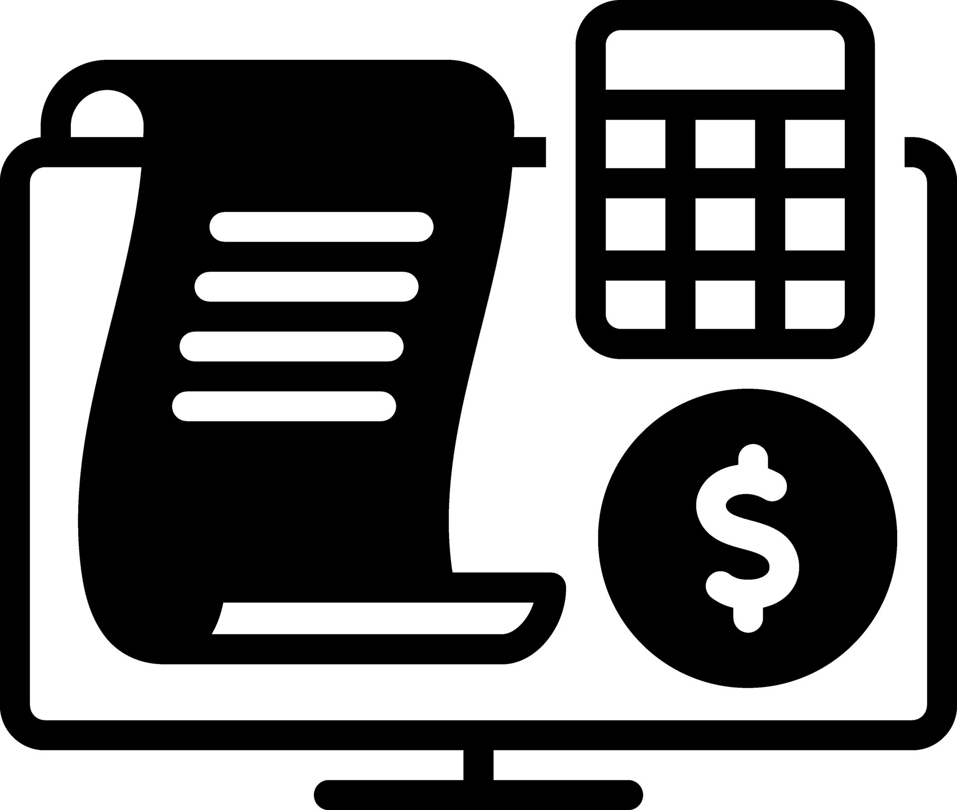 solid icon for estimation 32411669 Vector Art at Vecteezy