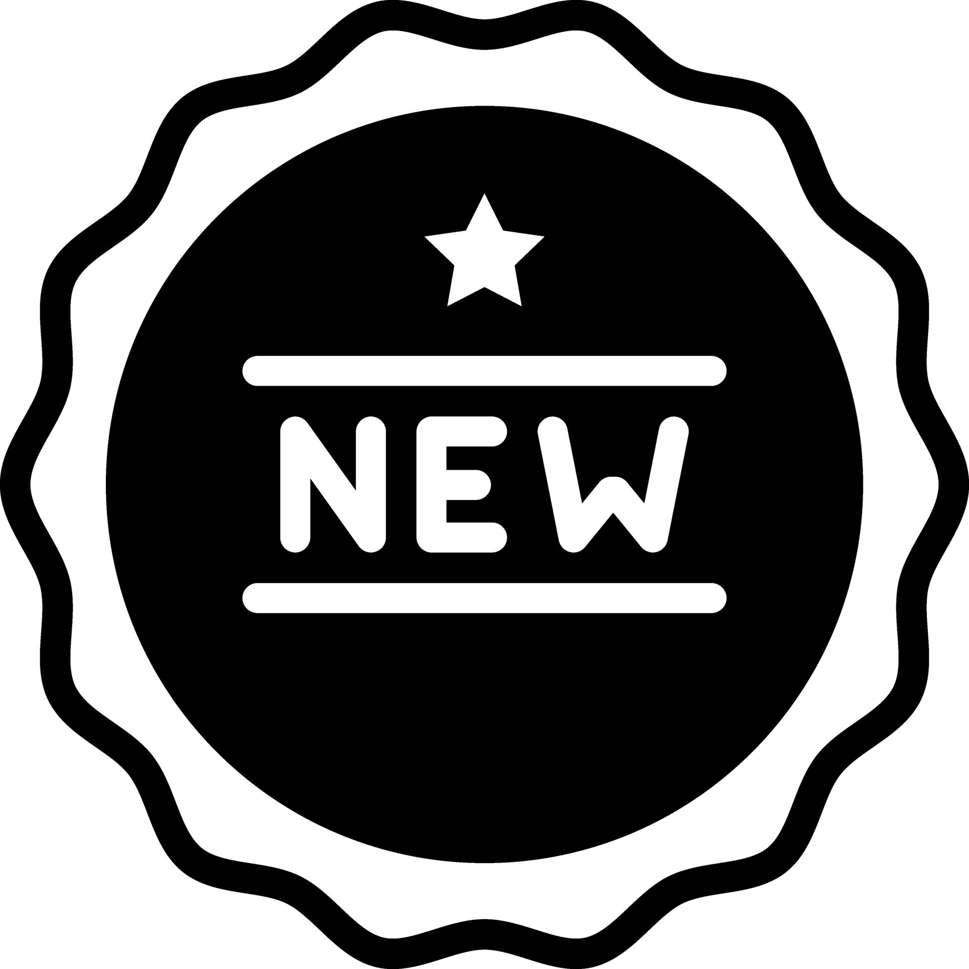 solid icon for new 32412779 Vector Art at Vecteezy