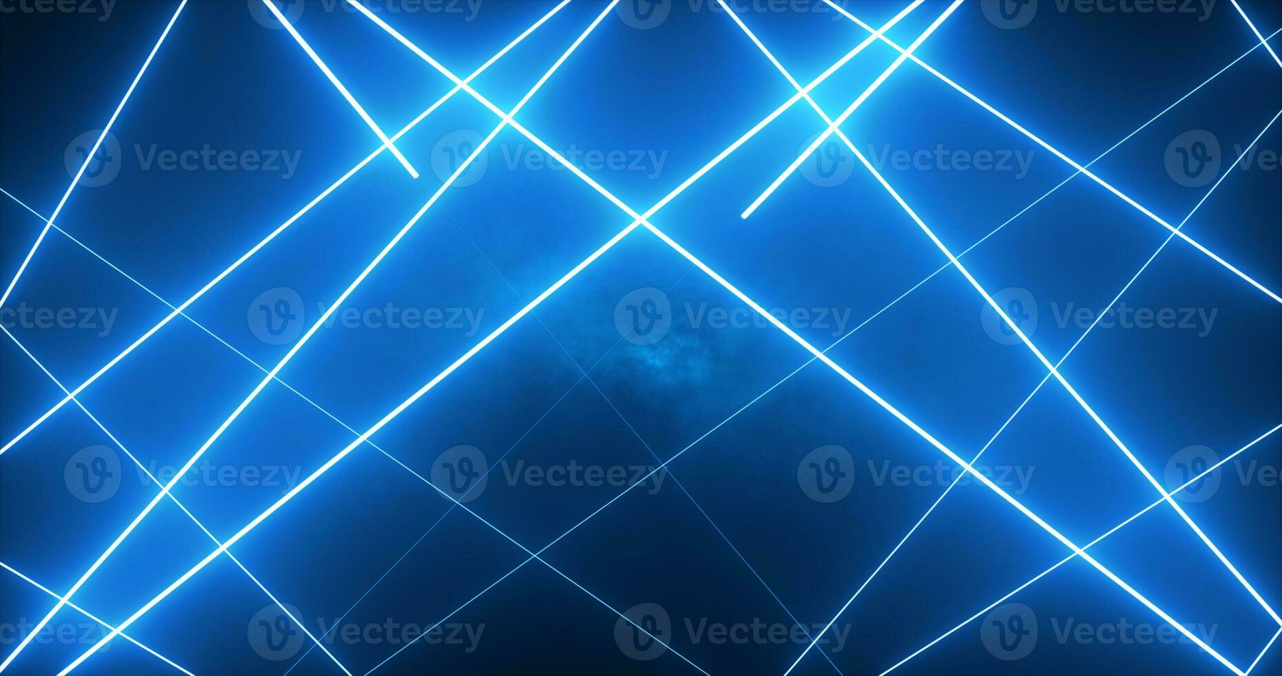 Neon blue background store