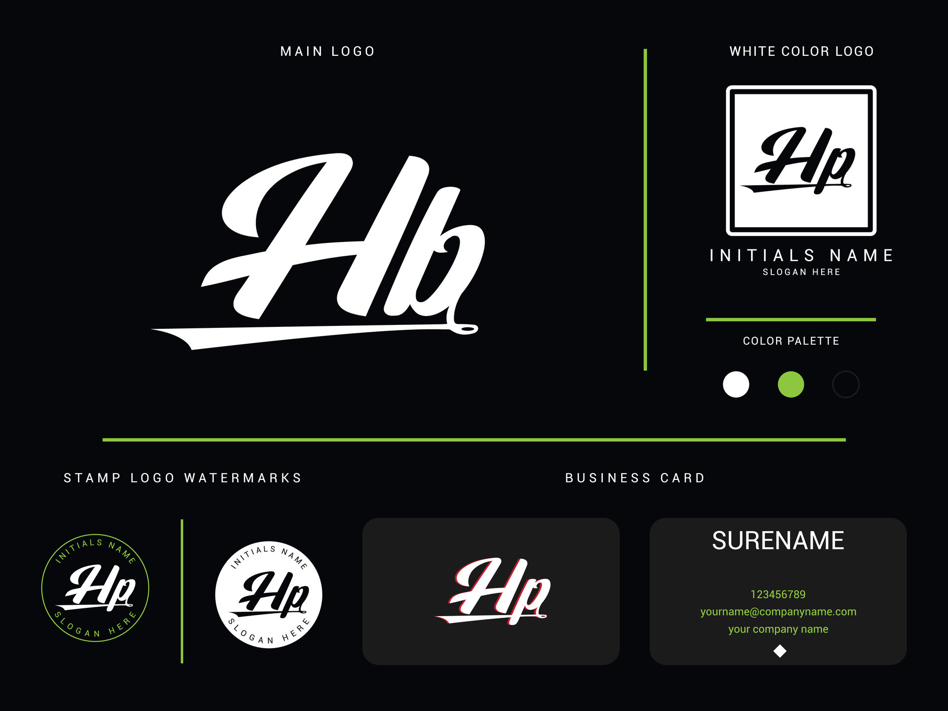 Typography Hb Apparel Logo, Initial hp HB Luxury Fashion Clothing Logo For You 32416692 Vector ...
