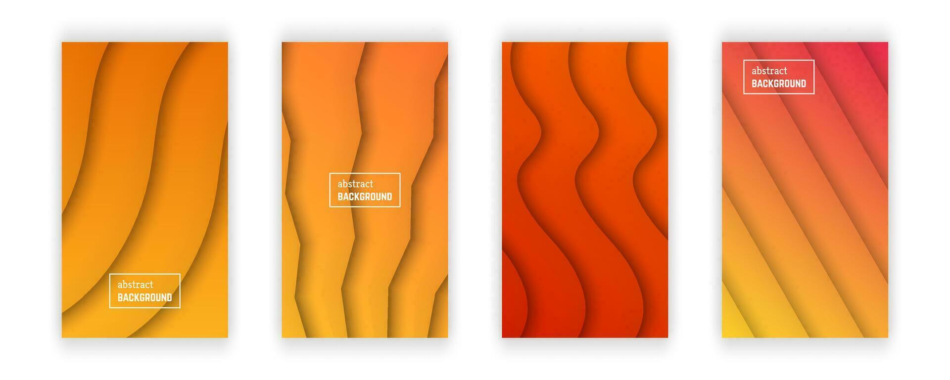 Abstract Minimal Gradient Geometric Background Set Of Four Wave Layer