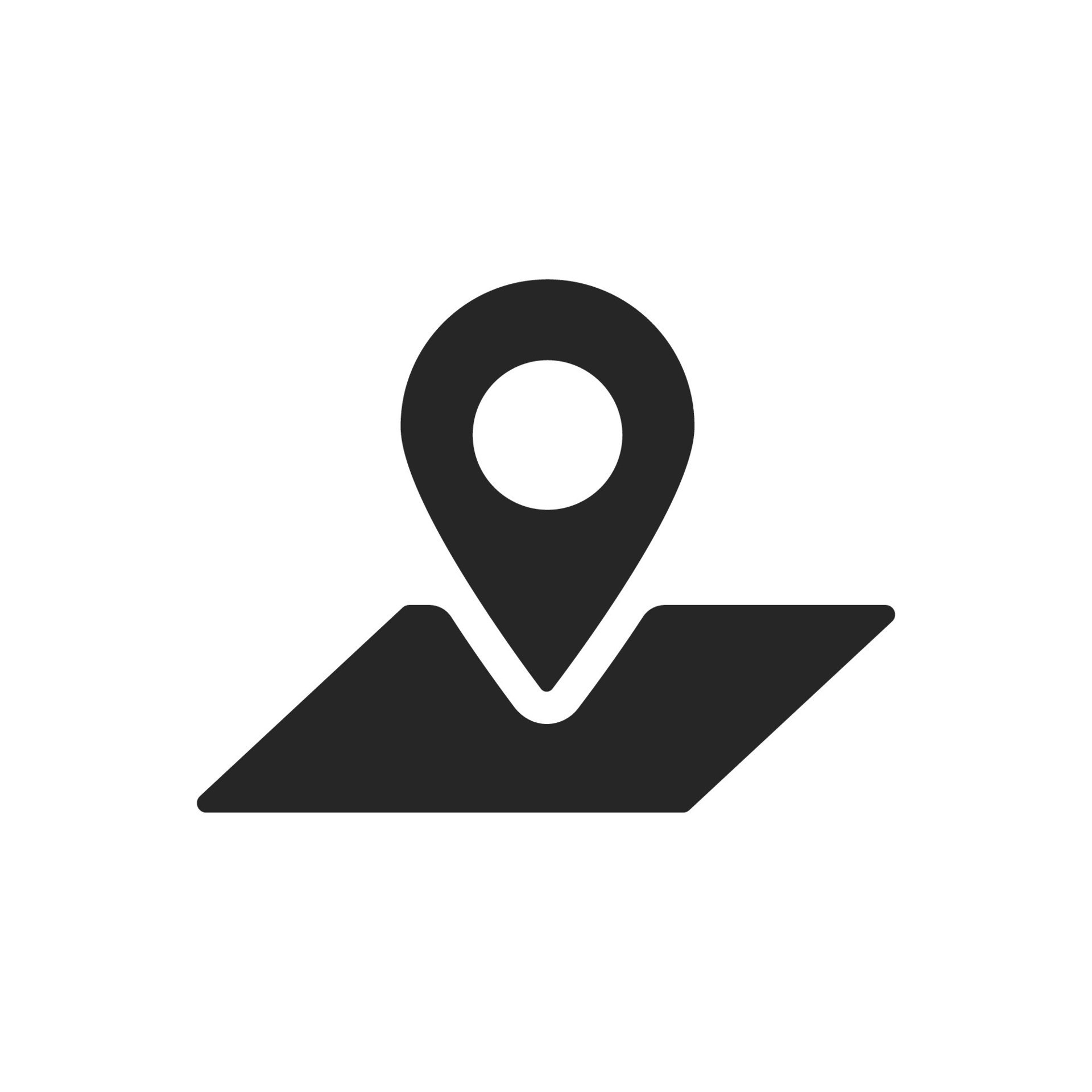 Black Web Map Pointer Icon Destination Symbol For Navigation Direction And Gps Design With