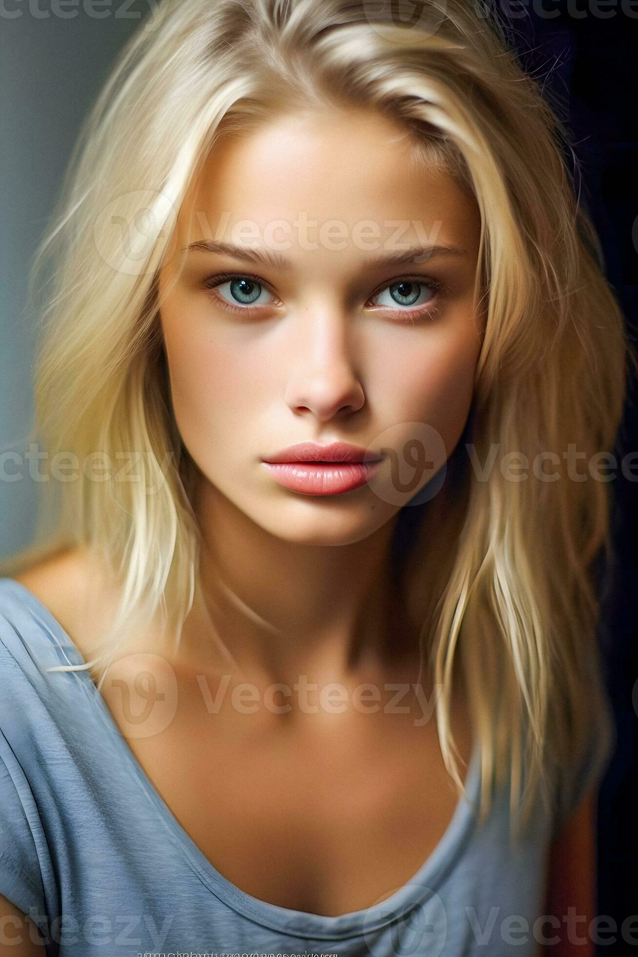 Captivating Ai Generated Portrait Of A Beautiful Blonde Woman 32432797