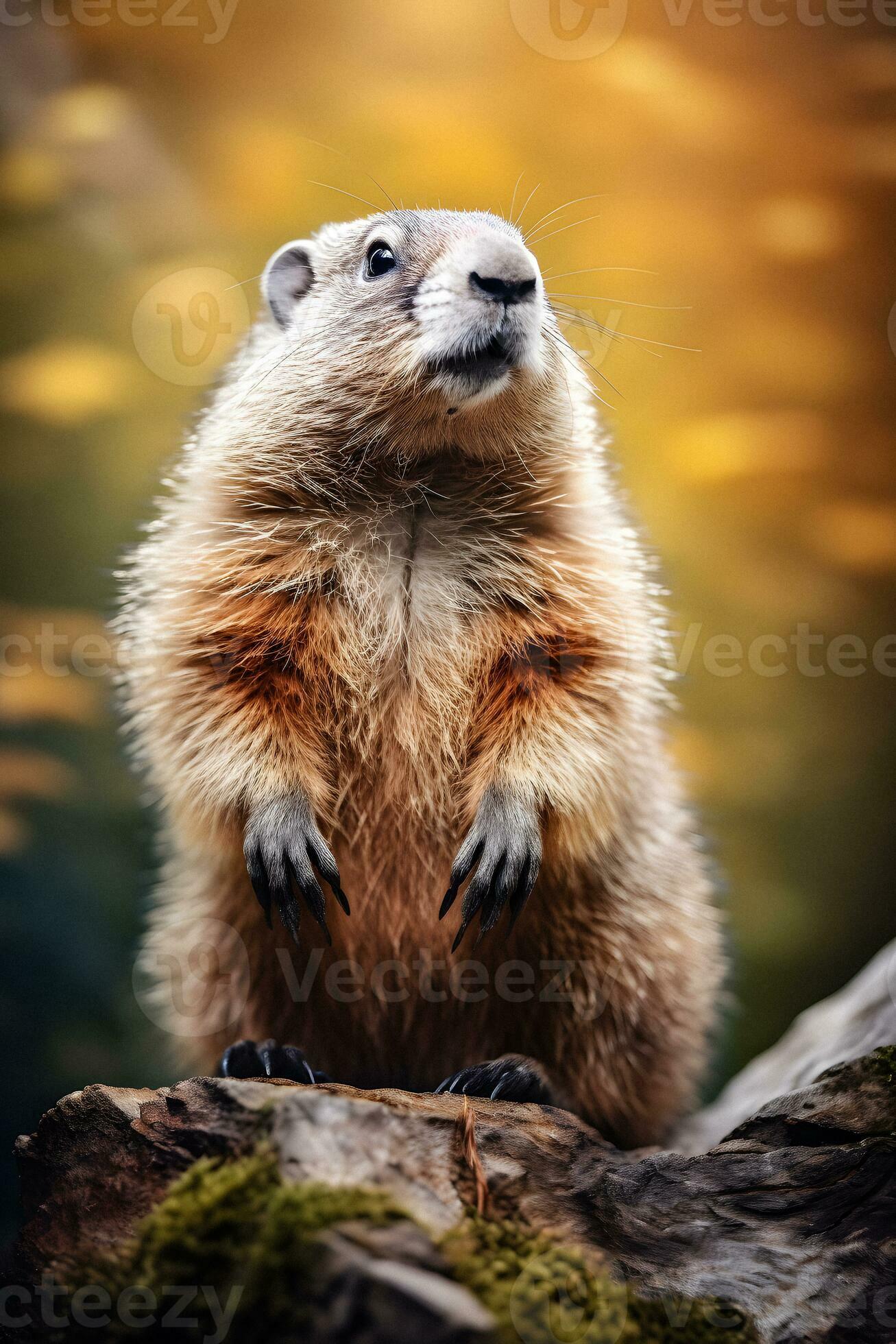Majestic Marmot A Mountain Portrait generative ai 32433169 Stock Photo at Vecteezy