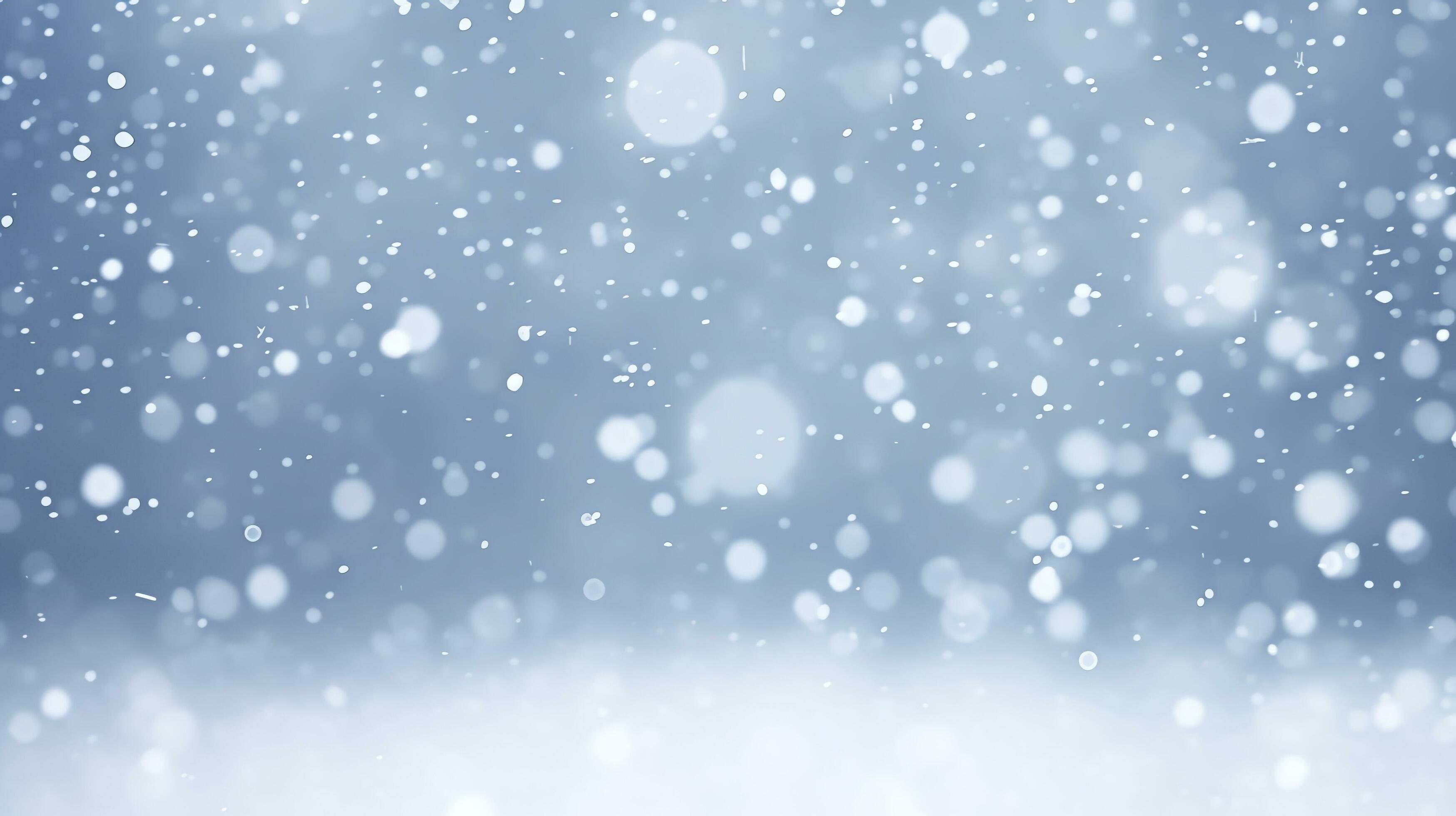 Abstract snow falling on blurred winter landscape background, for ...