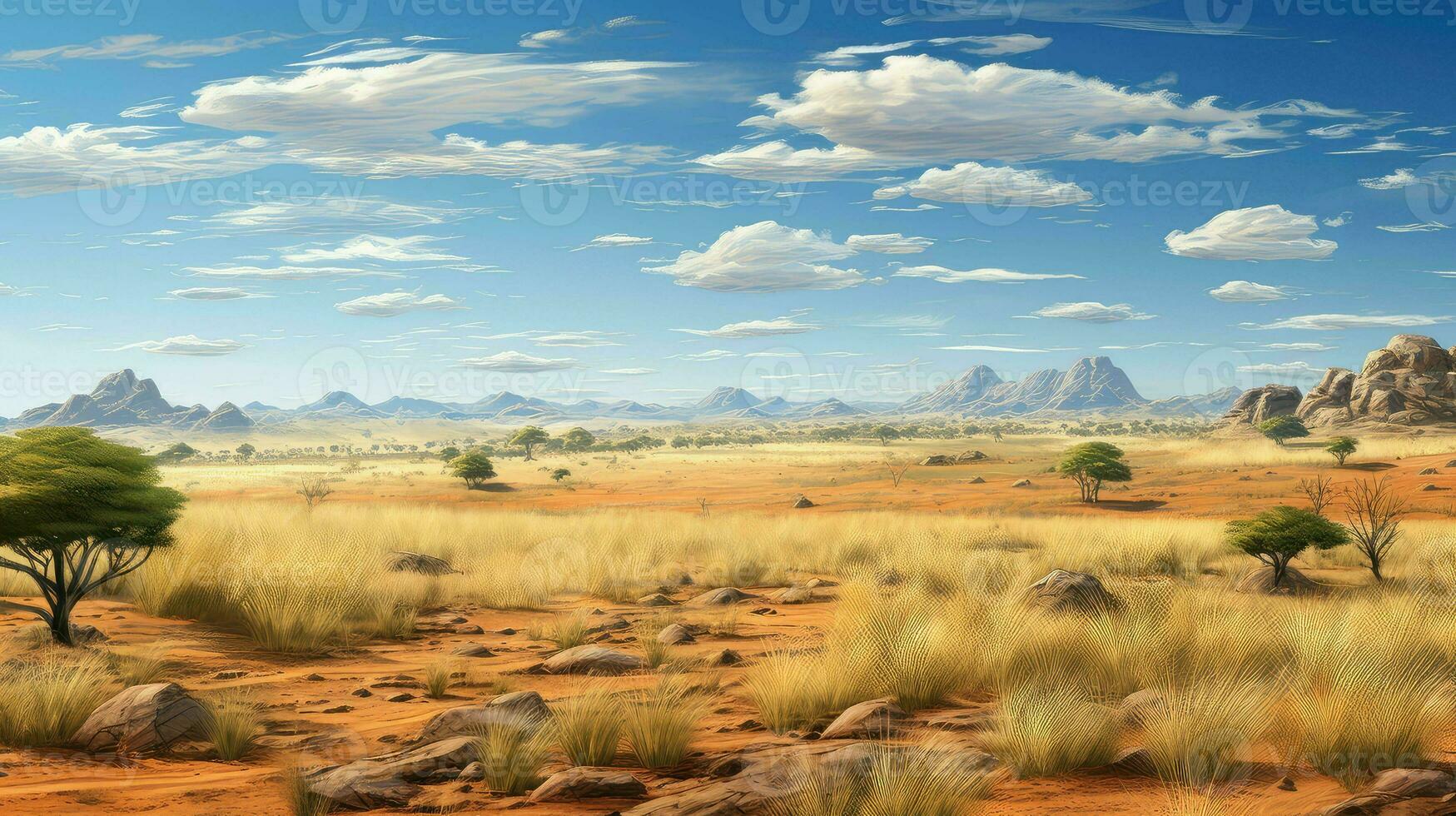 ecotourism kalahari desert semi ai generated 32458455 Stock Photo at Vecteezy