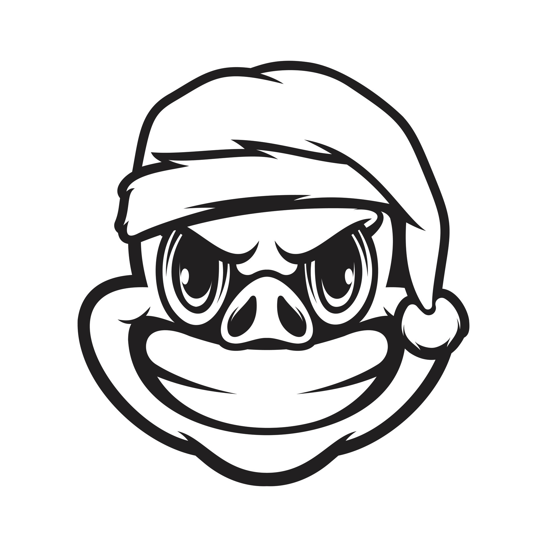 Pig Christmas Black And White 32464663 Vector Art At Vecteezy pig-christmas-black-and-white-32464663-vector-art-at-vecteezy