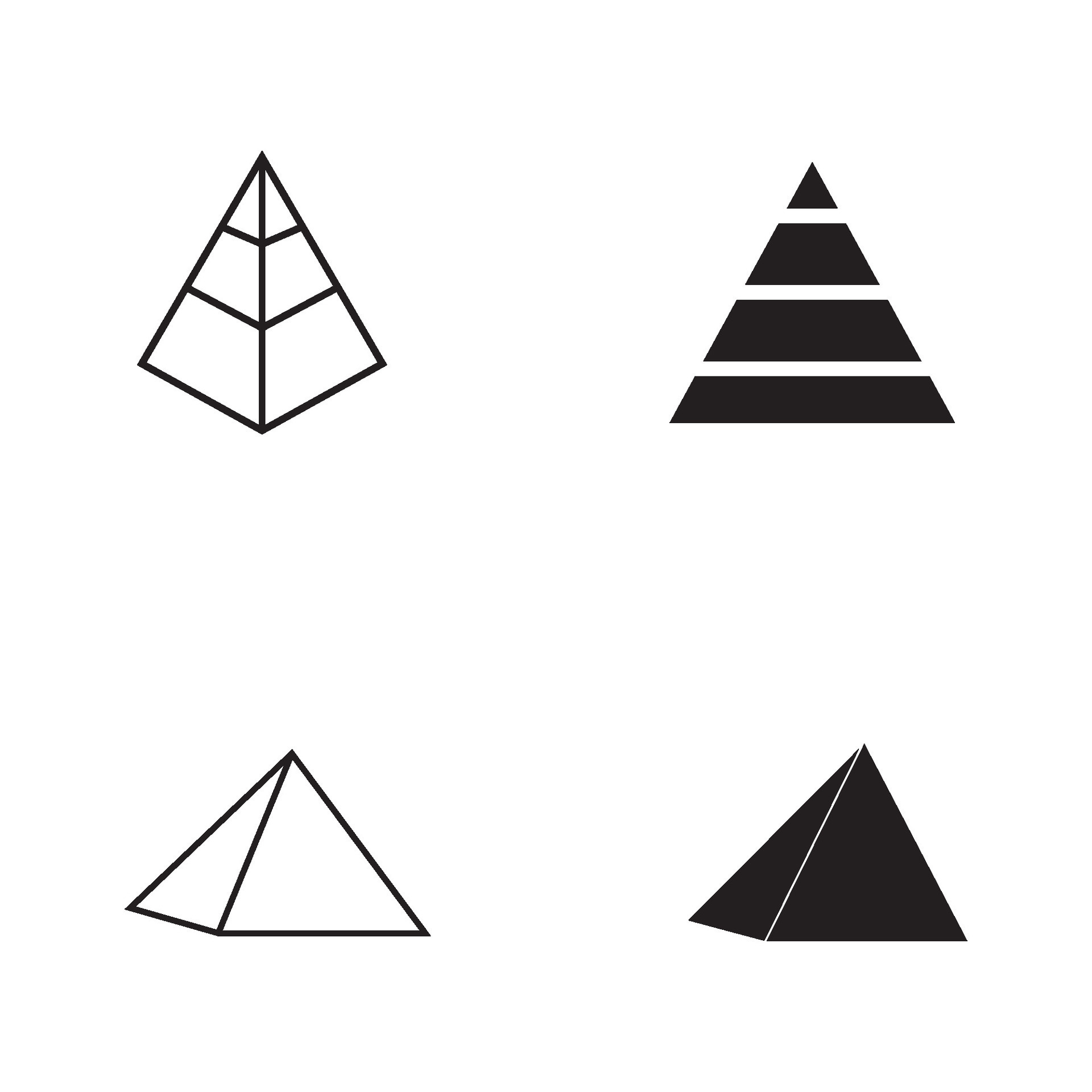 pyramid icon vector 32469856 Vector Art at Vecteezy