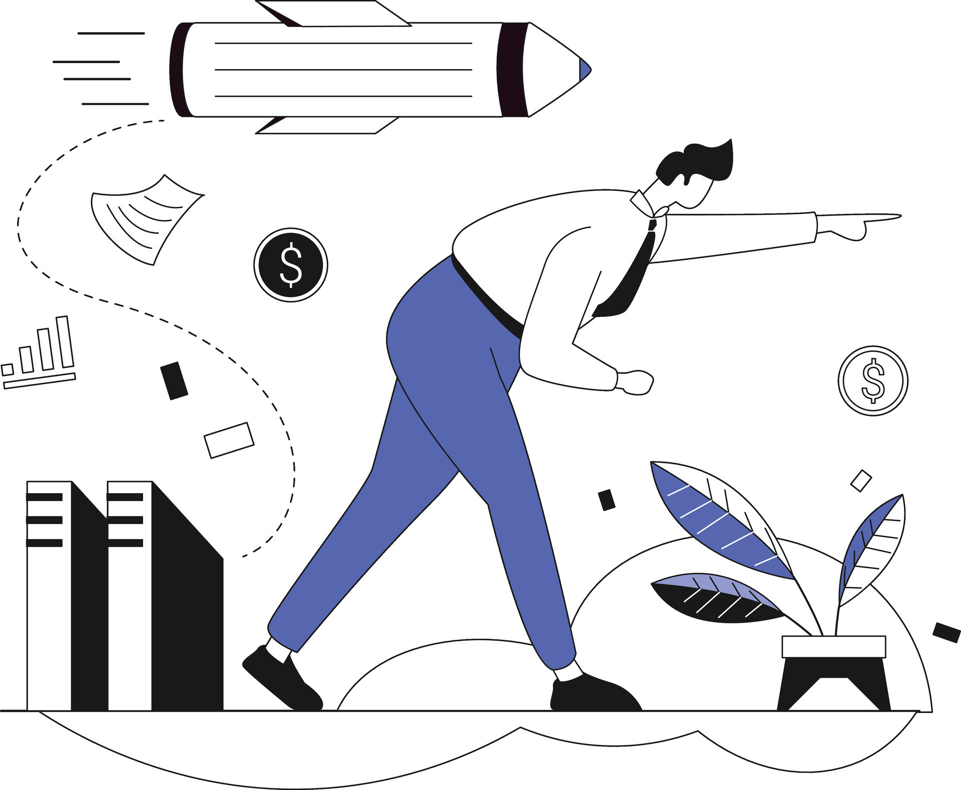 Pen power, Flat vector illustration 32471363 Vector Art at Vecteezy Pen power, Flat vector illustration 32471363 Vector Art at Vecteezy