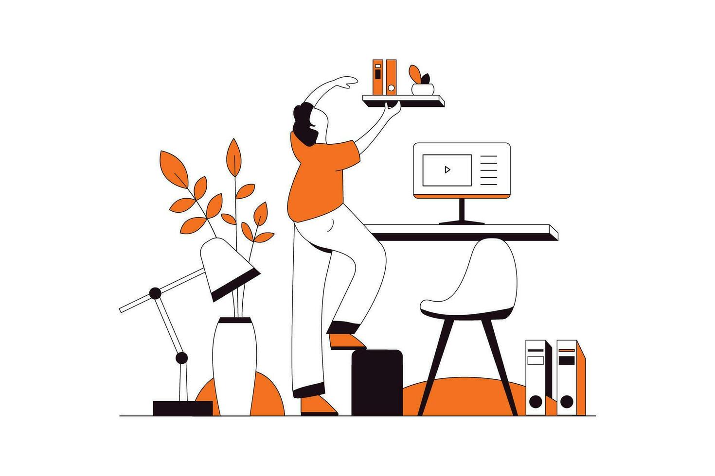 Study space, Business Flat Style Illustration 32471621 Vector Art at ... Study space, Business Flat Style Illustration 32471621 Vector Art at ...