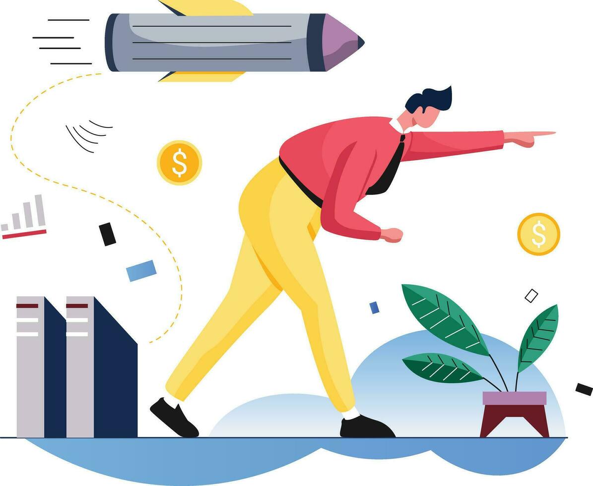 Pen power, Flat vector illustration 32471755 Vector Art at Vecteezy Pen power, Flat vector illustration 32471755 Vector Art at Vecteezy
