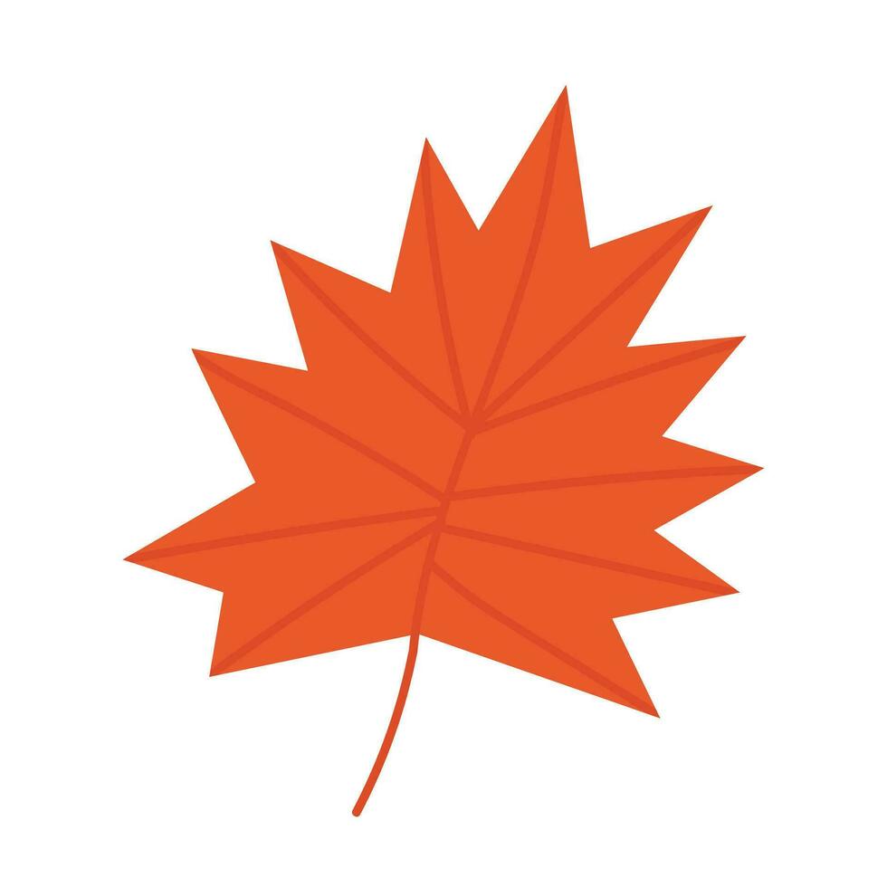 Flat Maple Tree Leaf Vector Illustration 32471776 Vector Art At Vecteezy