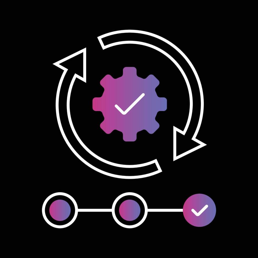 simplificado procesos icono. eficiente procesos, simplificado ...