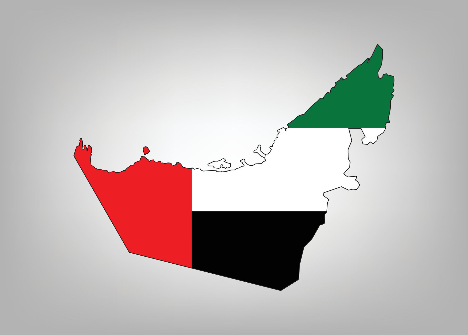 United Arab Emirates Flag Map Vector Design 32477504 Vector Art At Vecteezy