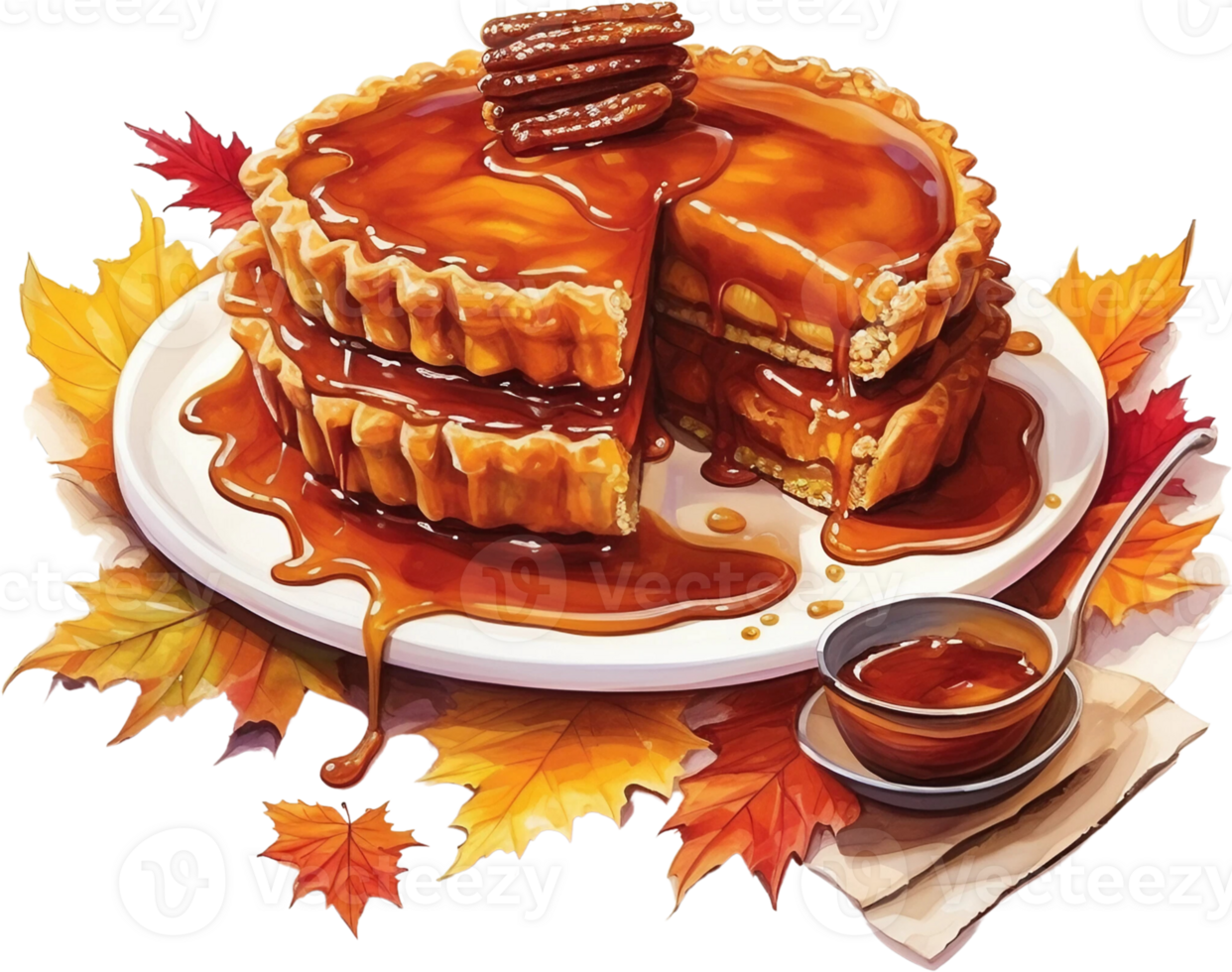 AI Generative Watercolor Fall Dessert Clipart Delicious Fall Pumpkin ... AI Generative Watercolor Fall Dessert Clipart Delicious Fall Pumpkin ...