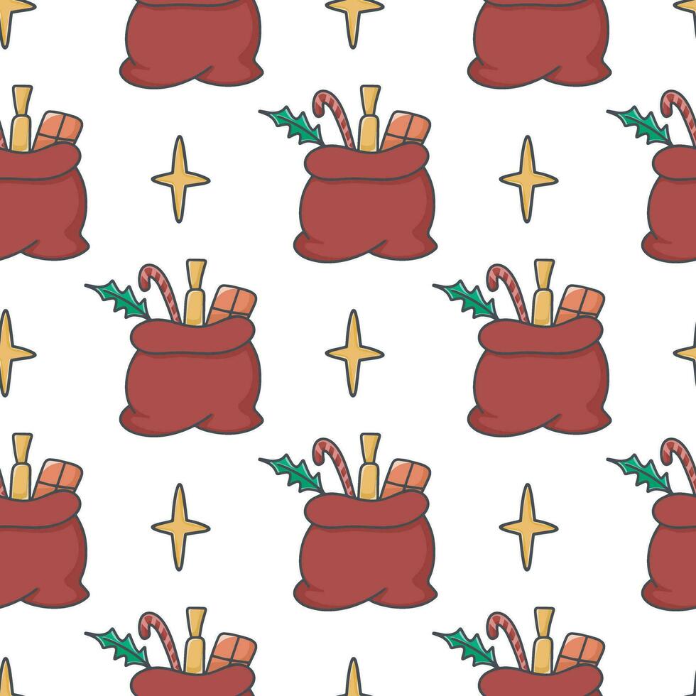 Papa Noel bolso sin costura modelo vector ilustración 32479147 Vector ... Papa Noel bolso sin costura modelo vector ilustración 32479147 Vector ...