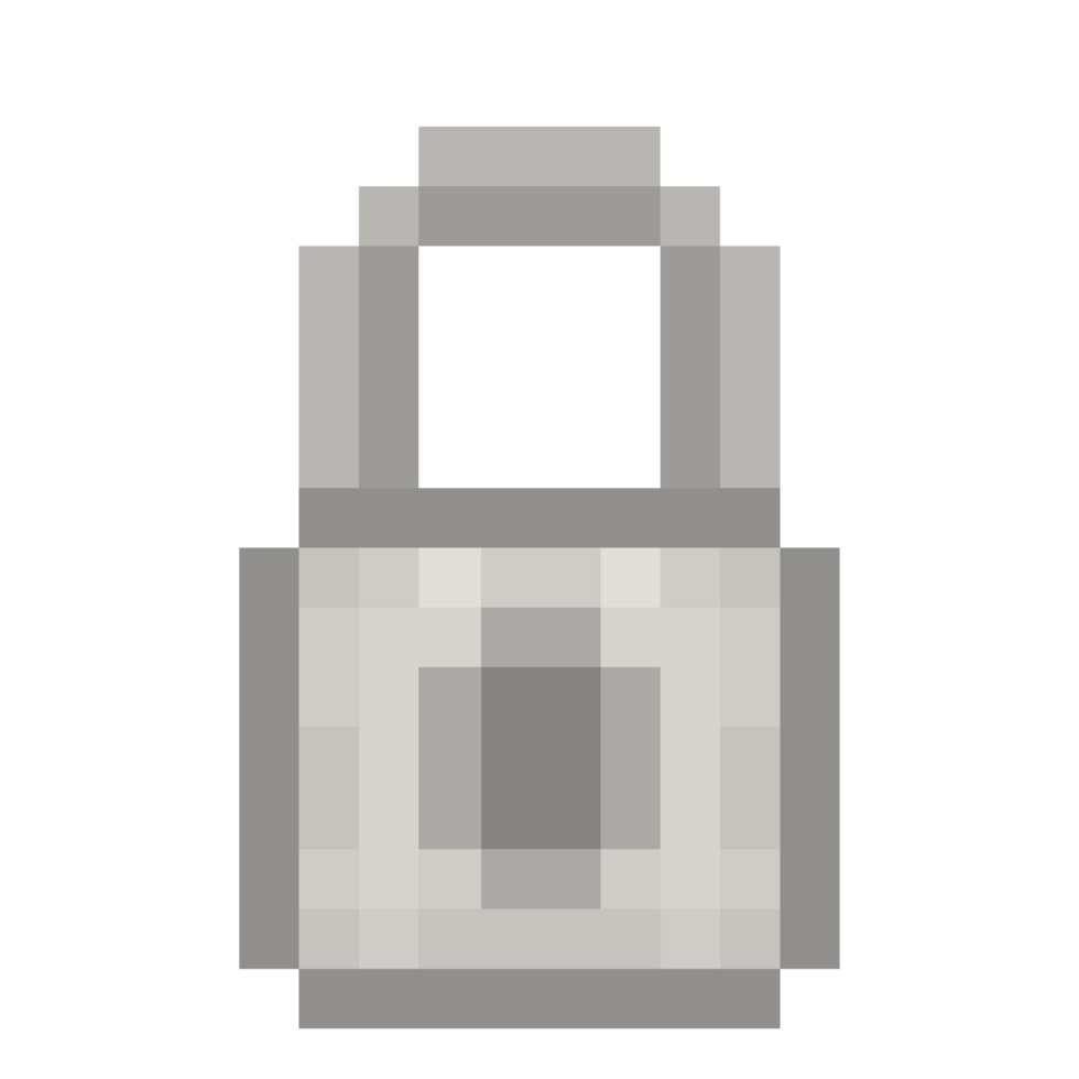 Security Padlock Pixel Art 32479653 Png