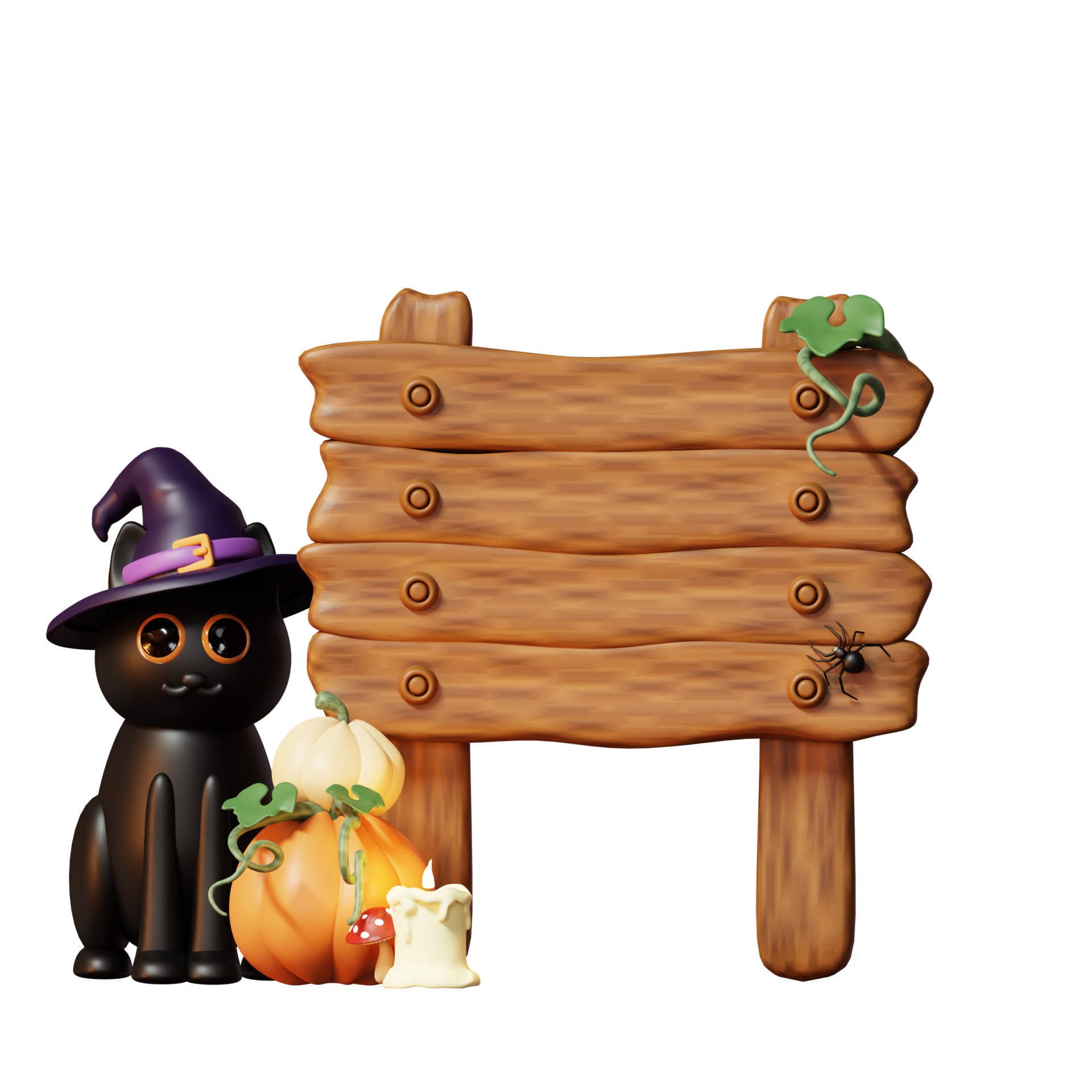 3d Happy Halloween Illustration 32479667 Png