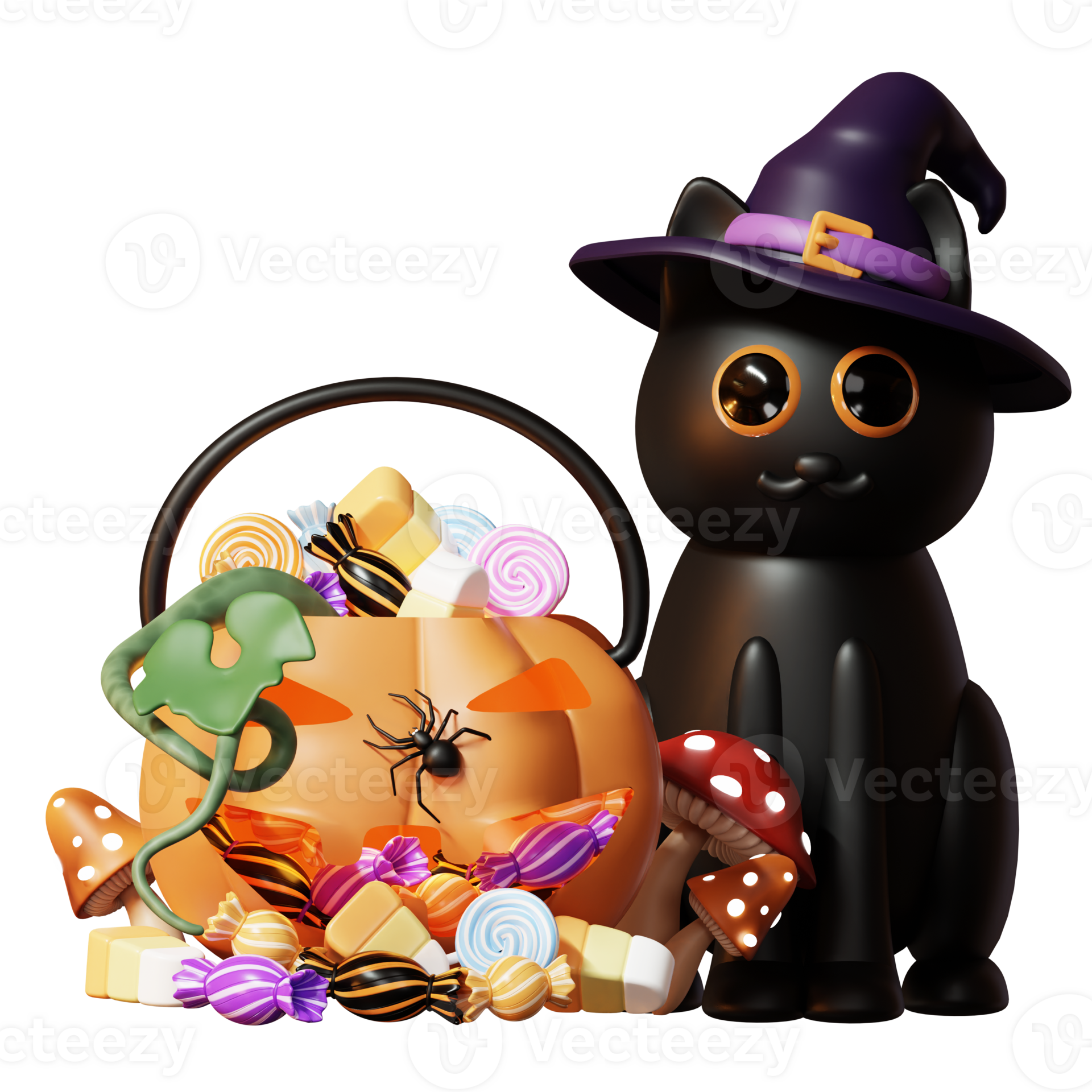 3d Happy Halloween Illustration 32479677 Png