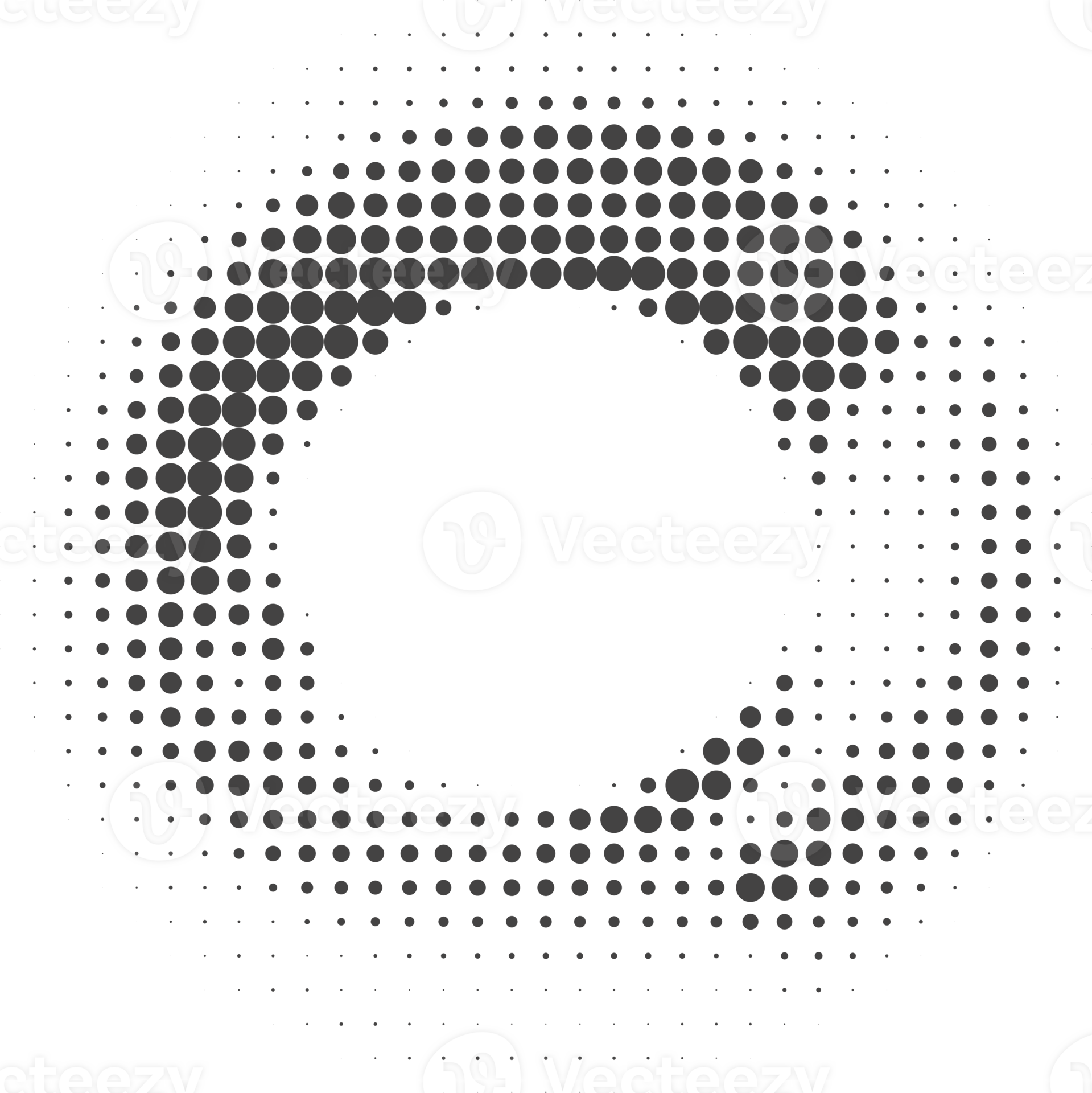 Dotted circle pattern. Abstract halftone round. Frame with random ...